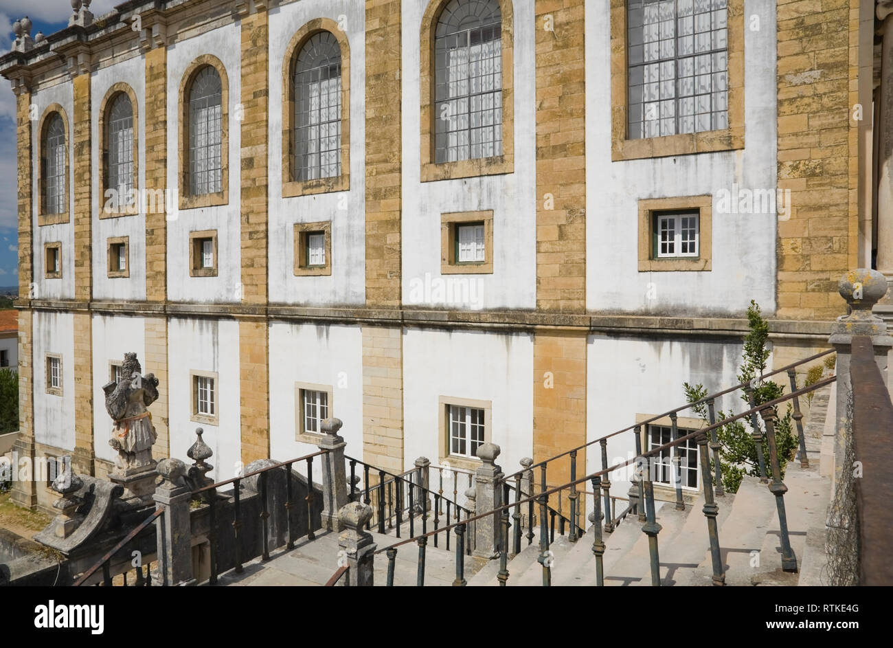 Library building at the Old University of Coimbra, Portugal, Europe ...