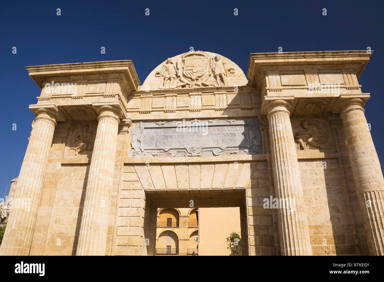 Bridge gate in Cordoba, Spain, Europe Stock Photo - Alamy