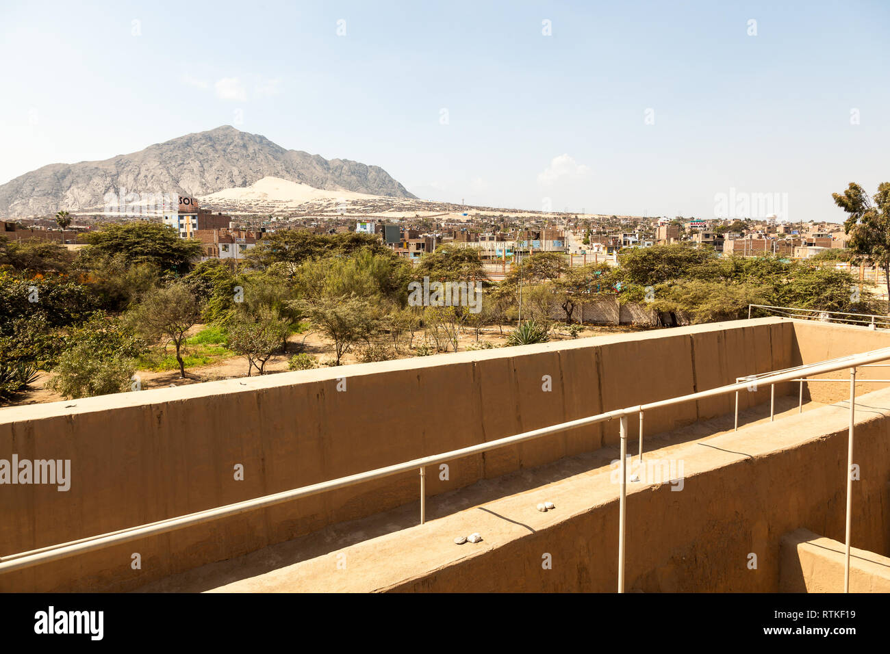 Huaca or Temple of the Dragon or the Rainbow. Religious building of the ...
