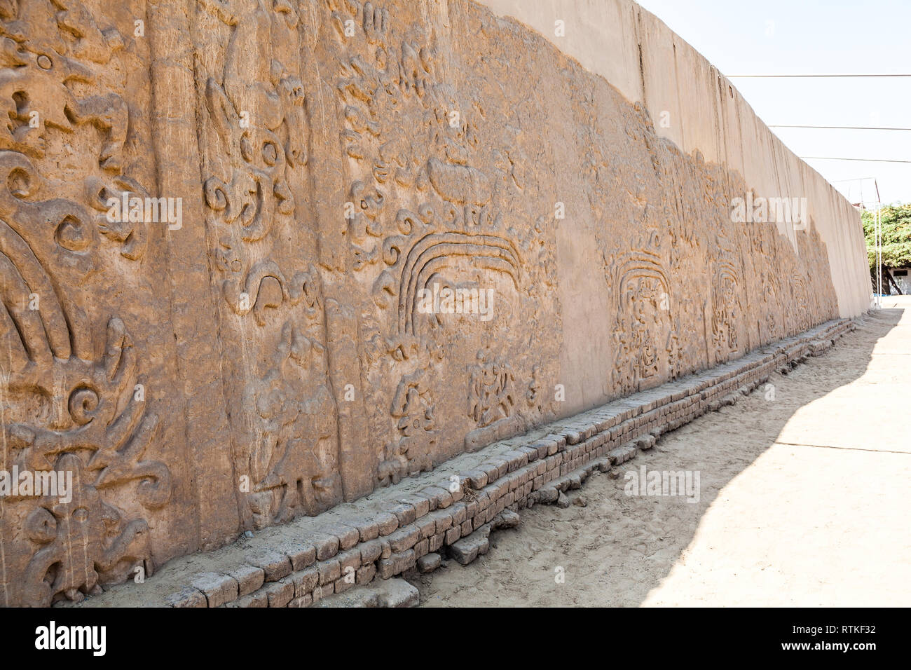 Huaca or Temple of the Dragon or the Rainbow. Religious building of the ...