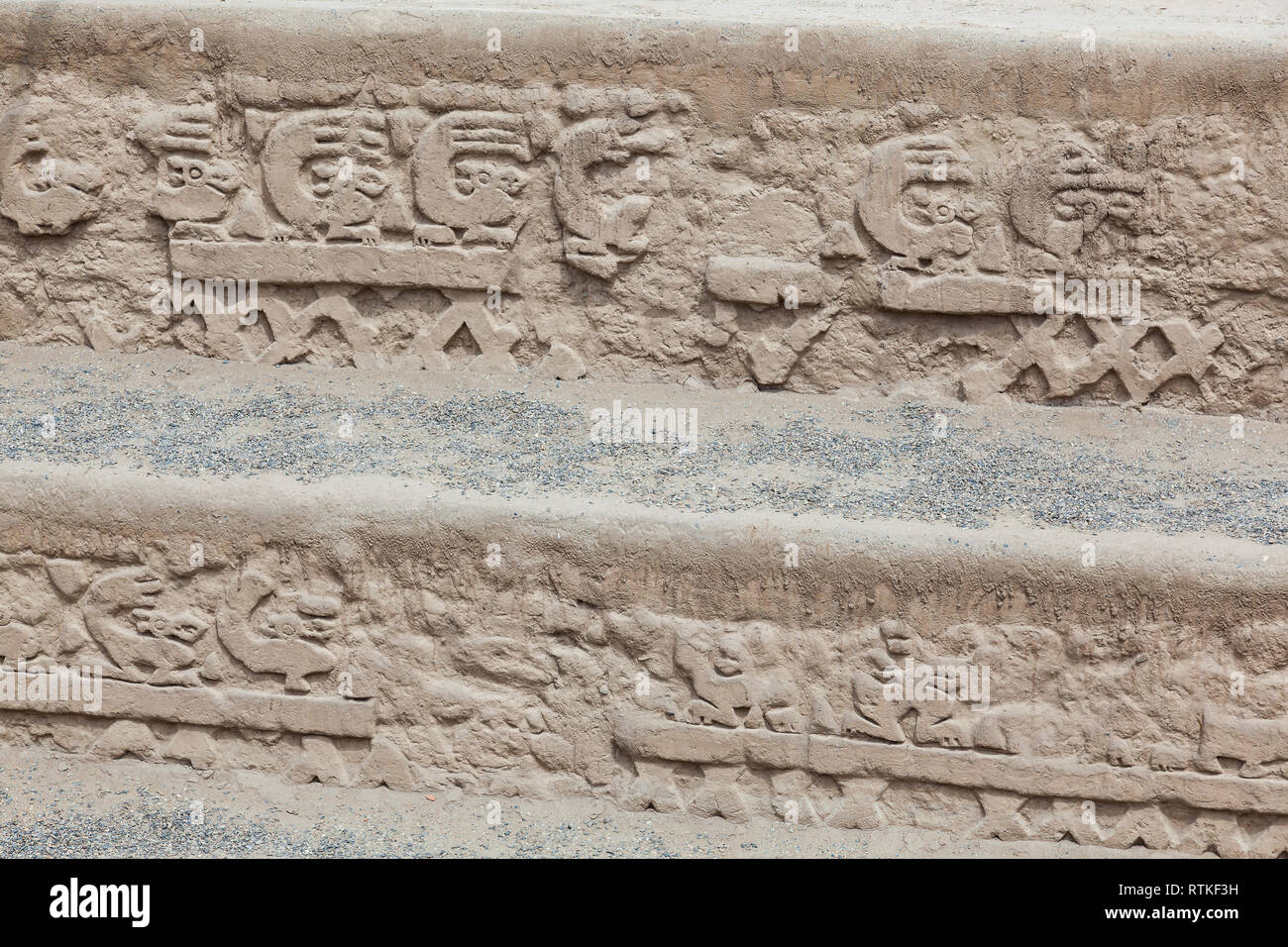 Huaca or Temple of the Dragon or the Rainbow. Religious building of the ...