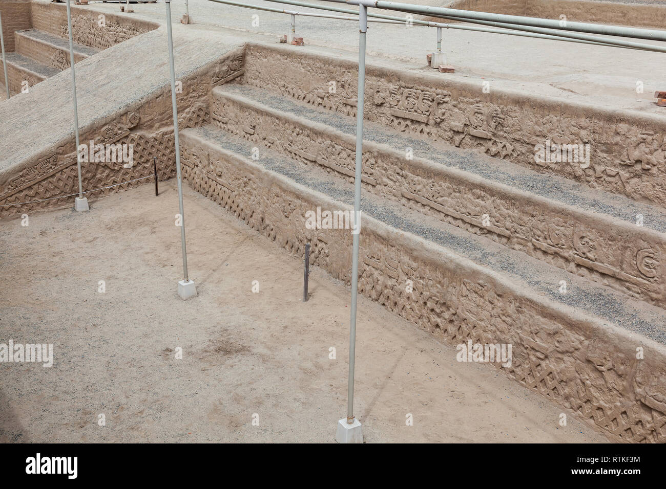 Huaca or Temple of the Dragon or the Rainbow. Religious building of the ...