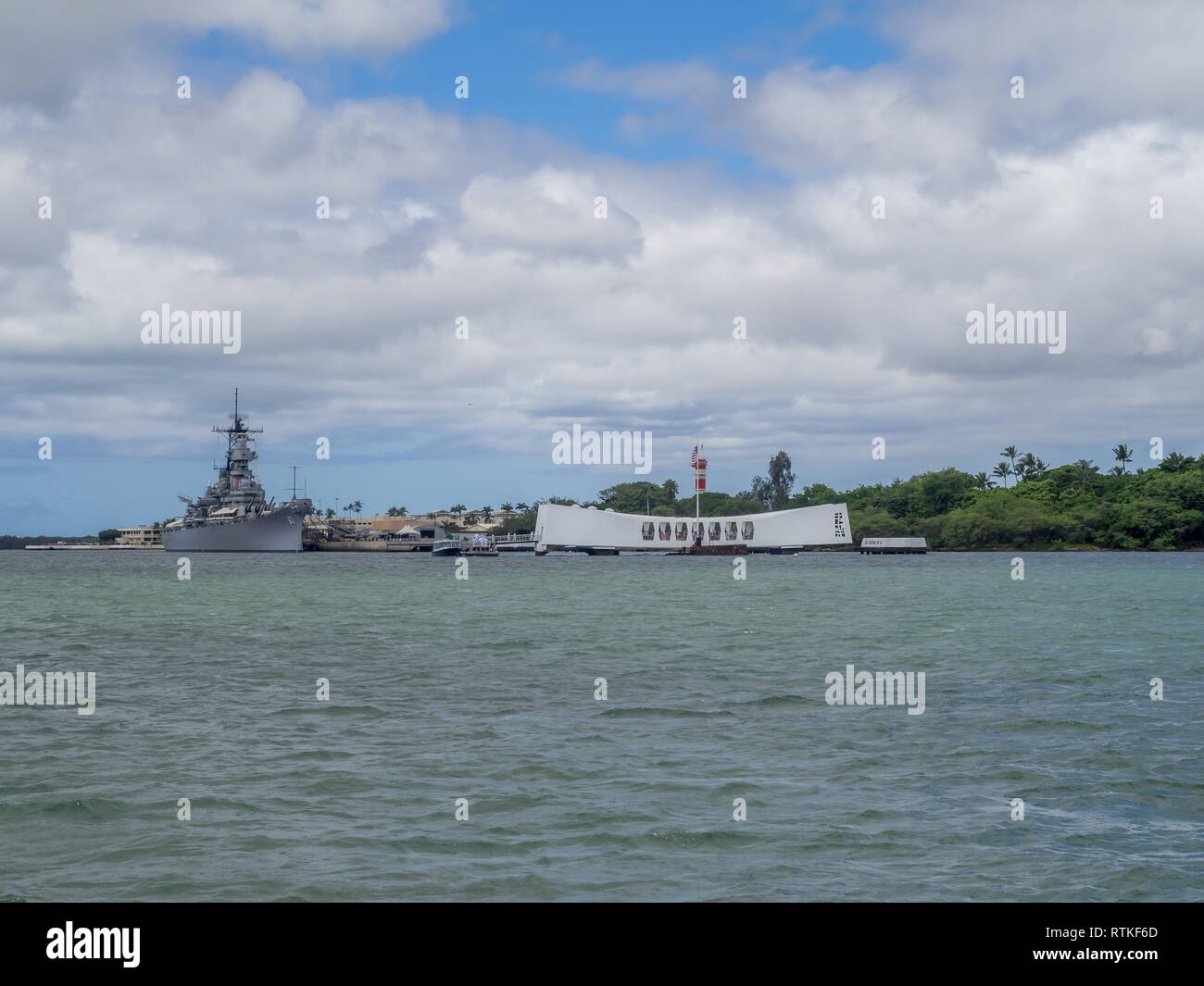 The USS Arizona Memorial on August 5, 2016 in Pearl Harbor, USA ...