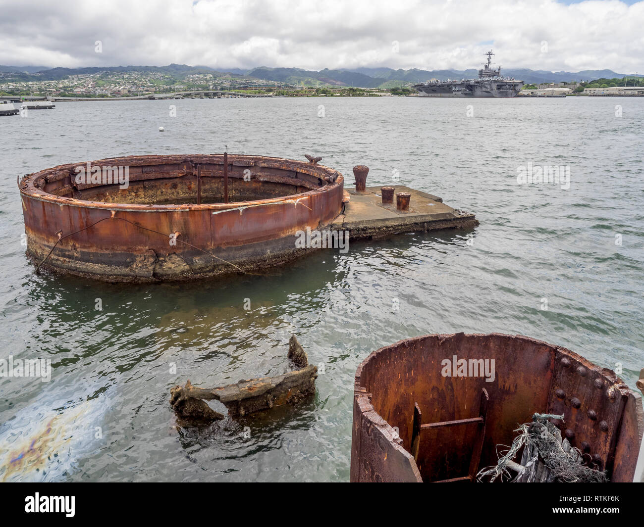 The USS Arizona Memorial on August 5, 2016 in Pearl Harbor, USA ...
