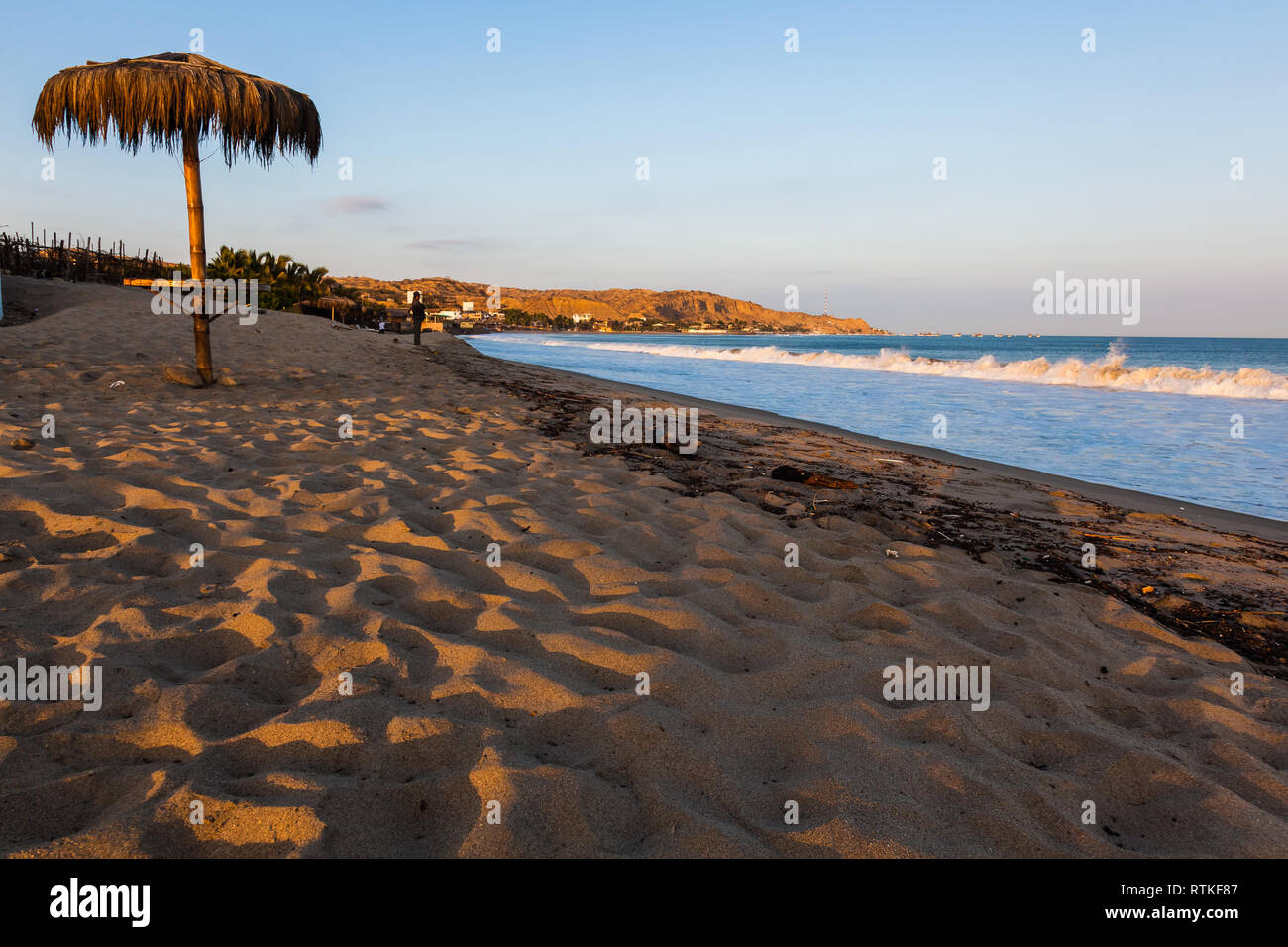 Mancora beaches one austral winter morning, north of Peru Stock Photo ...