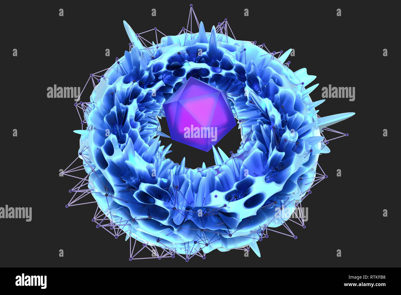 blue metallic explosion ball, 3d rendering Stock Photo - Alamy