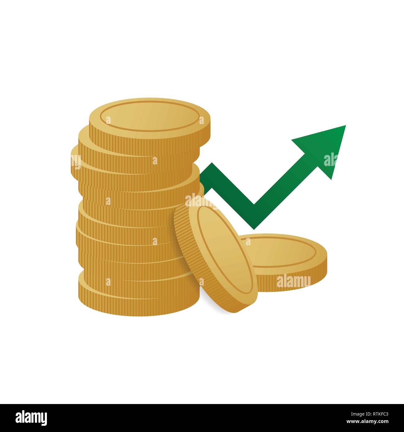 Gold rising Stock Vector Images - Alamy
