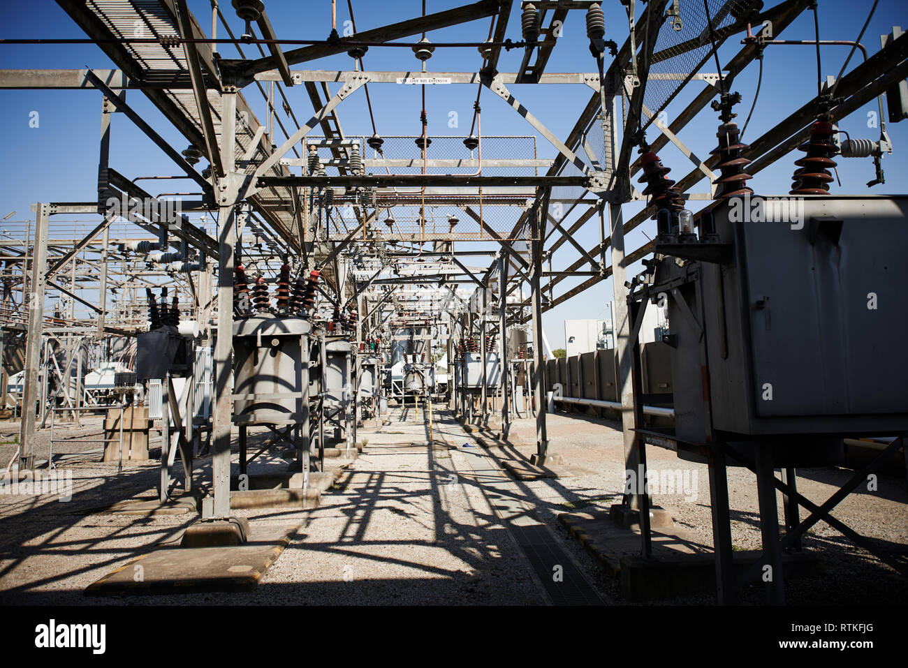 An electrical power plant substation Stock Photo - Alamy