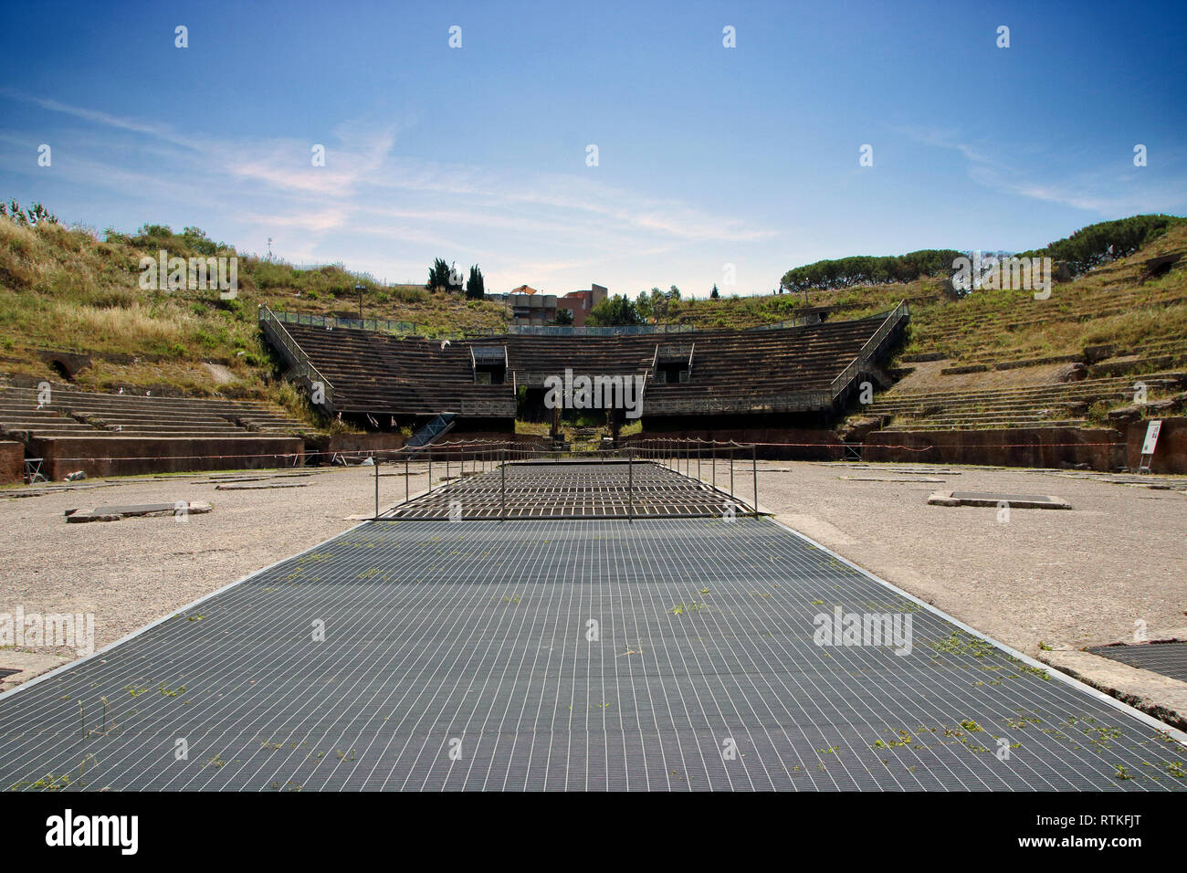 Flavian Amphitheater in Pozzuoli, Italy, the third largest Roman ...