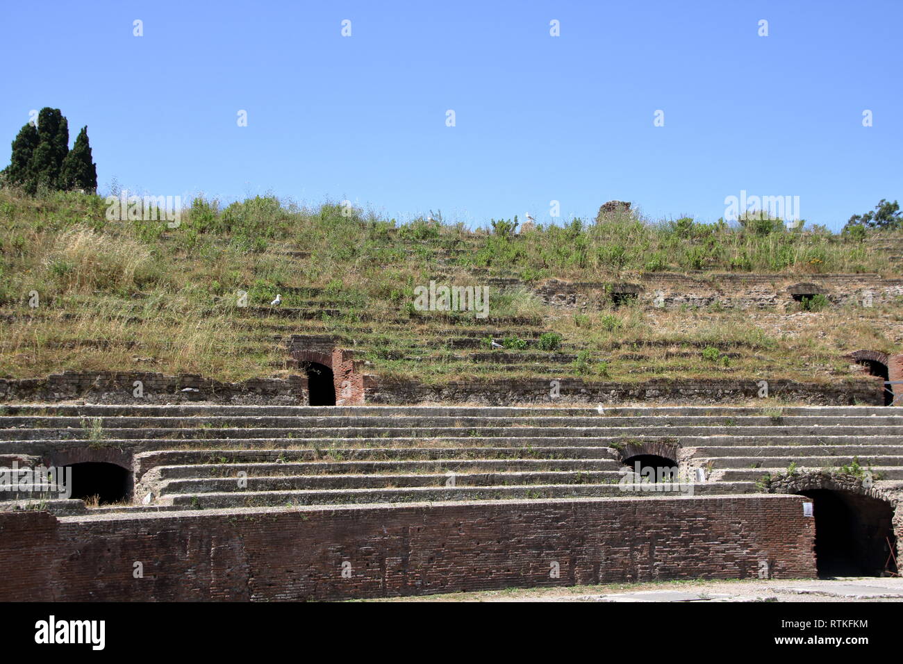 Flavian Amphitheater in Pozzuoli, Italy, the third largest Roman ...