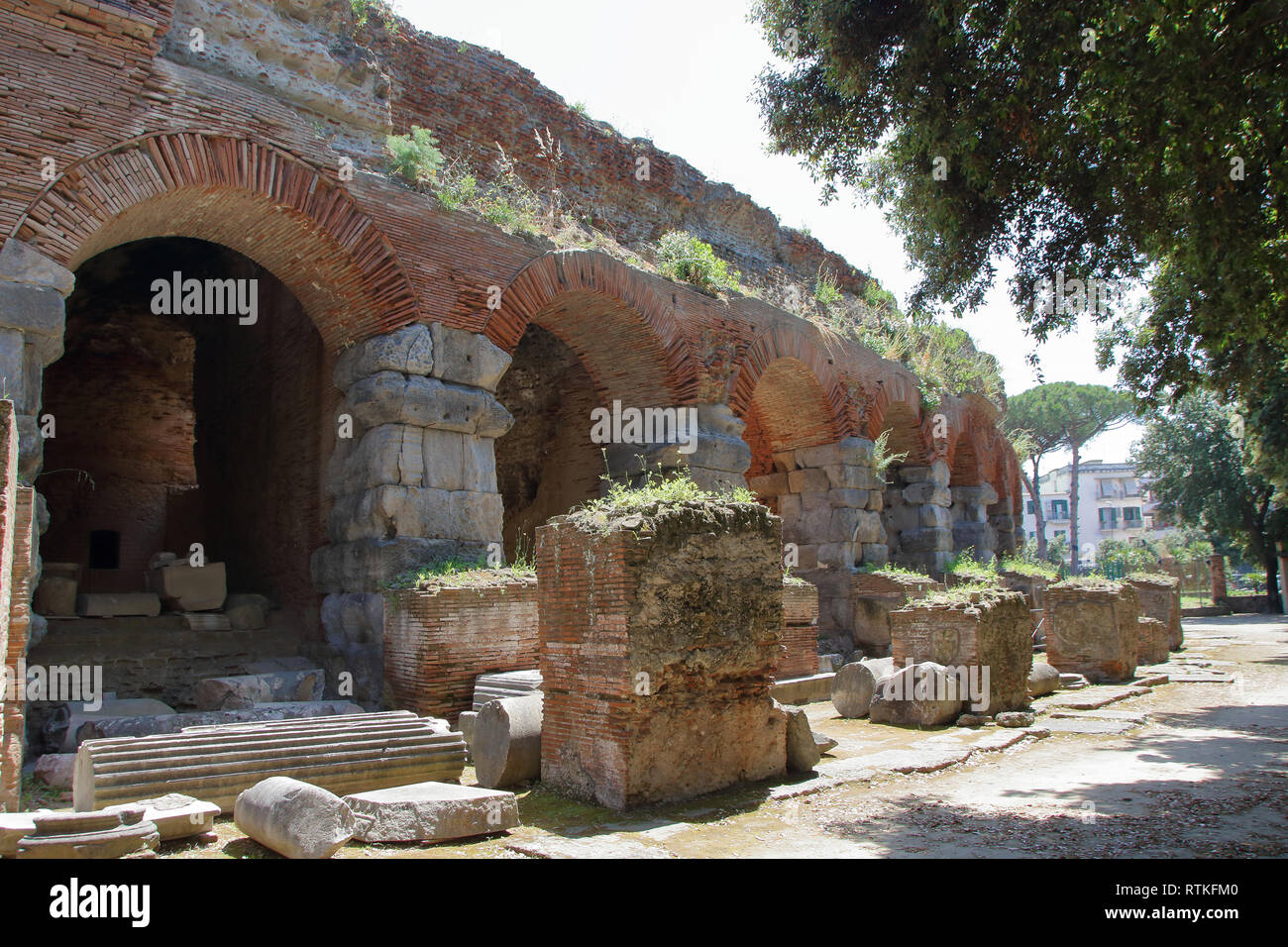 Flavian Amphitheater in Pozzuoli, Italy, the third largest Roman ...