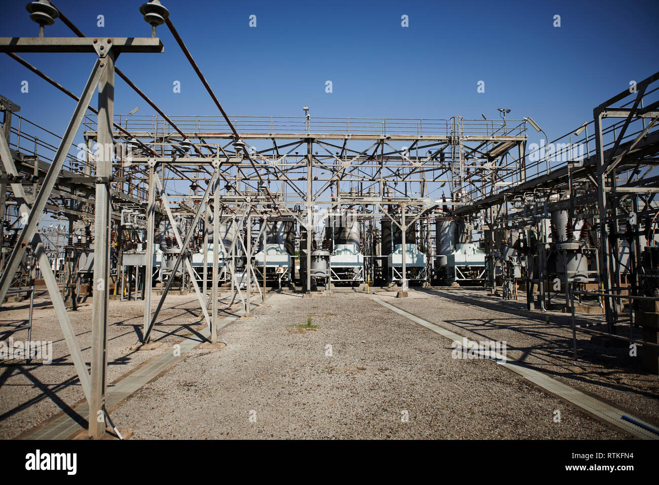 An electrical power plant substation Stock Photo - Alamy
