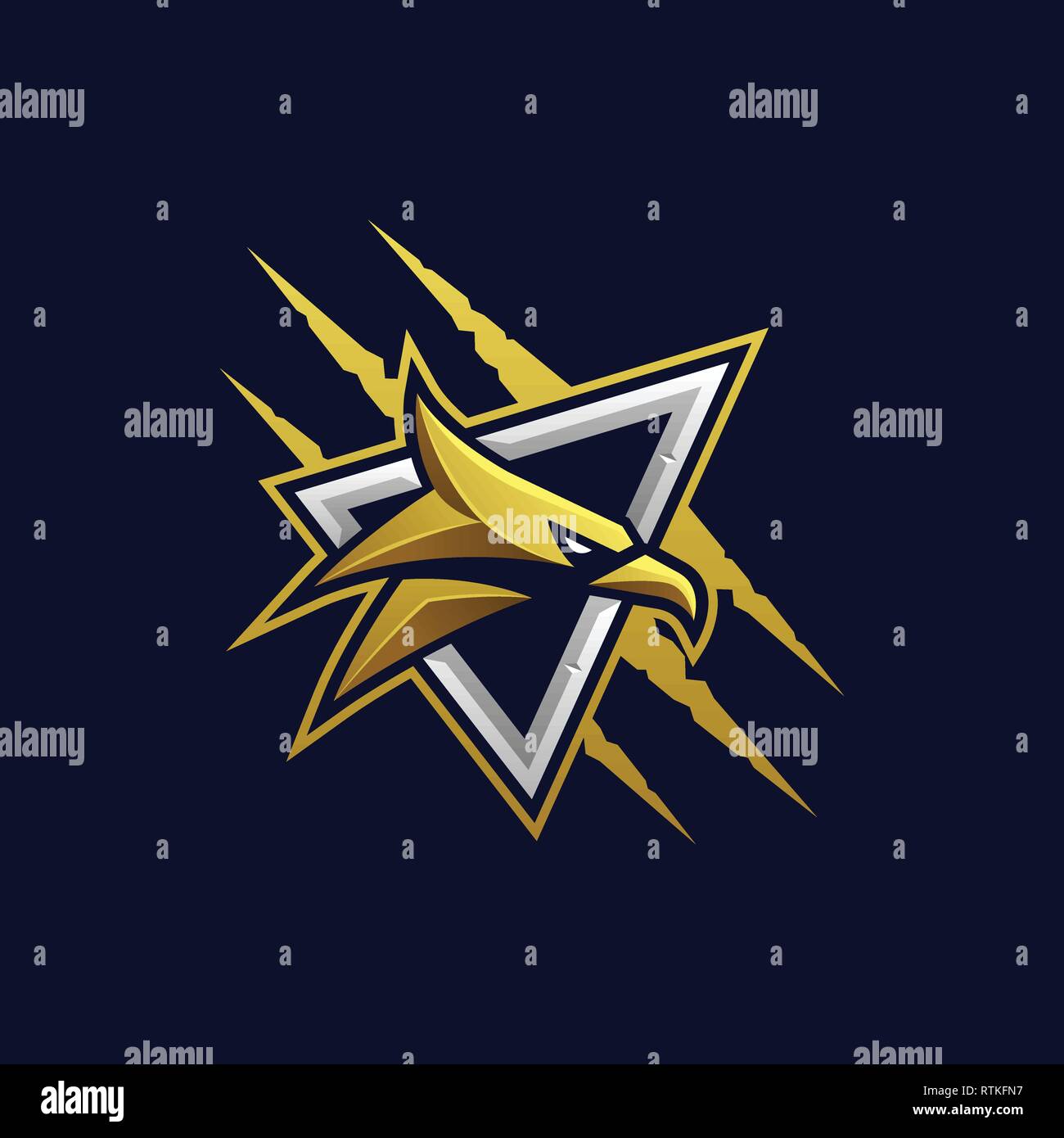 Eagle gaming logo hi-res stock photography and images - Alamy
