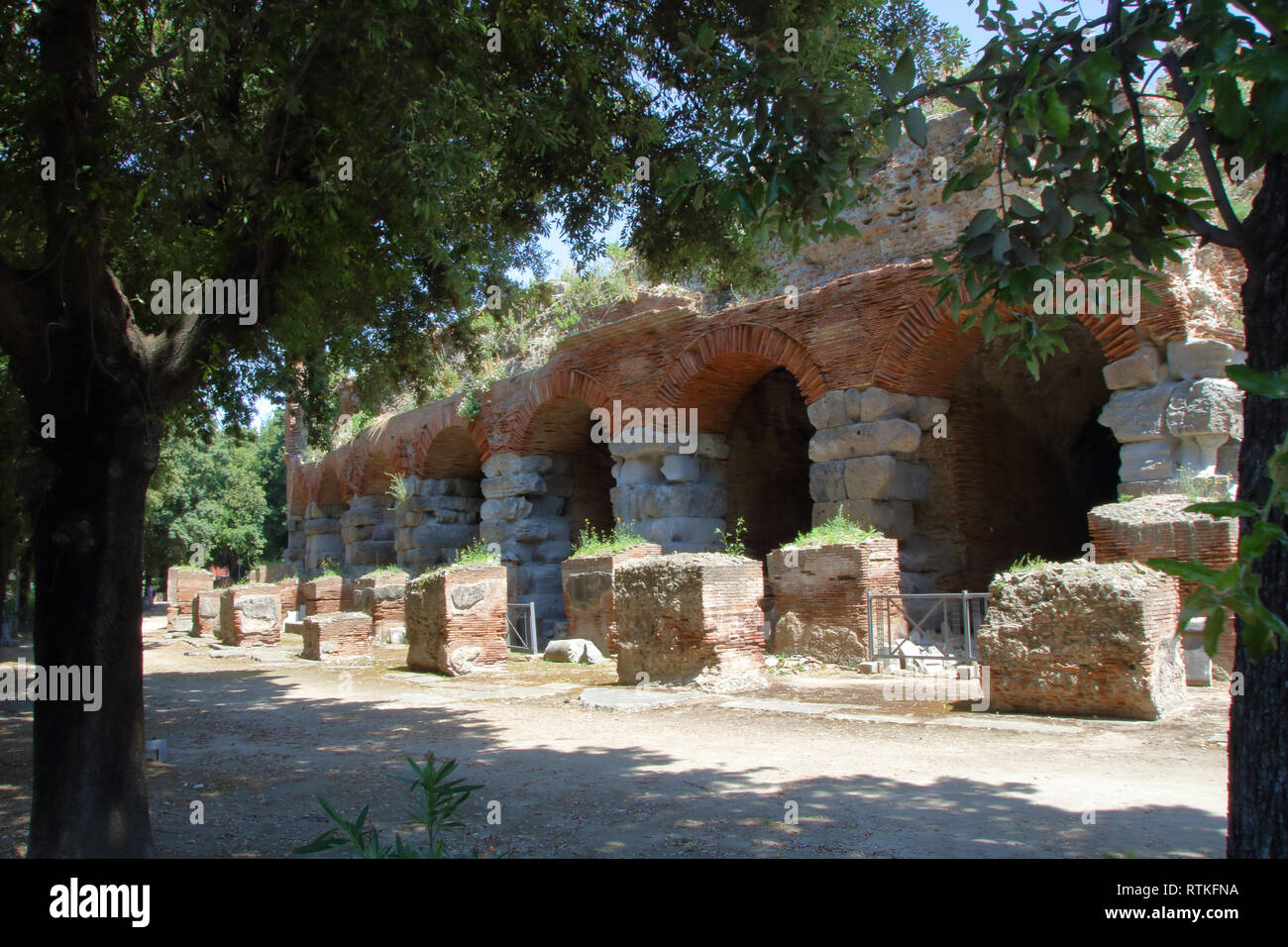 Flavian Amphitheater in Pozzuoli, Italy, the third largest Roman ...