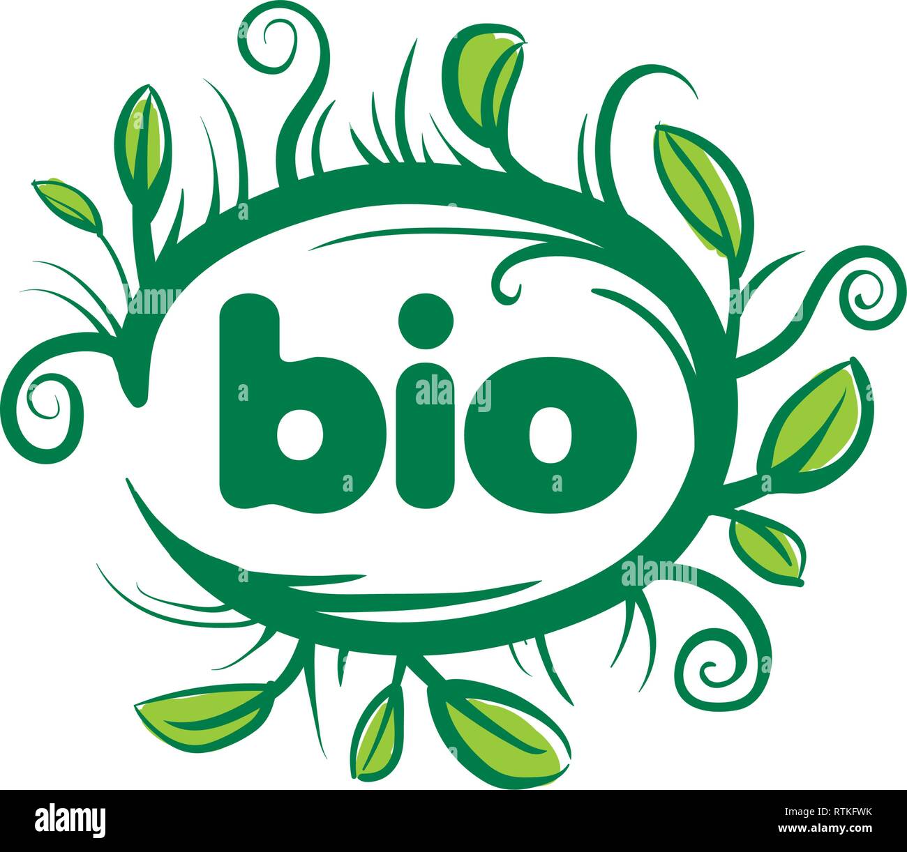 Bio logo on product Stock Vector Images - Alamy