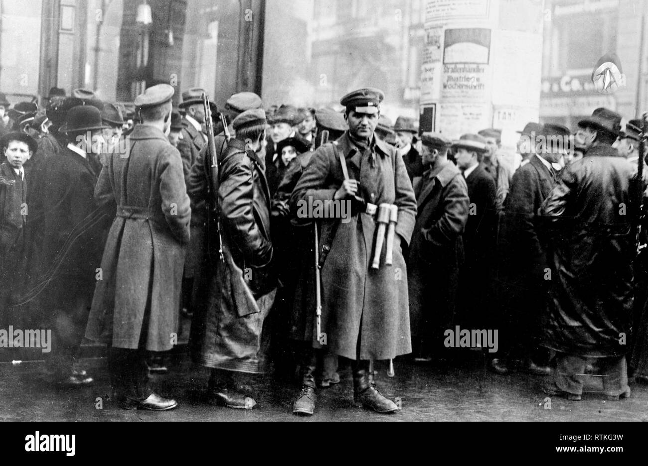 German Revolution - Adherents to Sparticides, Berlin, Germany ca. 1919 ...