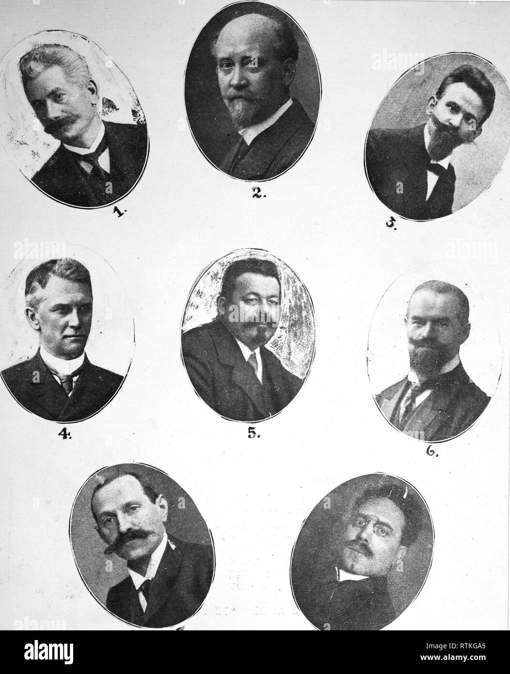 German Republic - Eight members of new German cabinet ca. 1918 Stock ...
