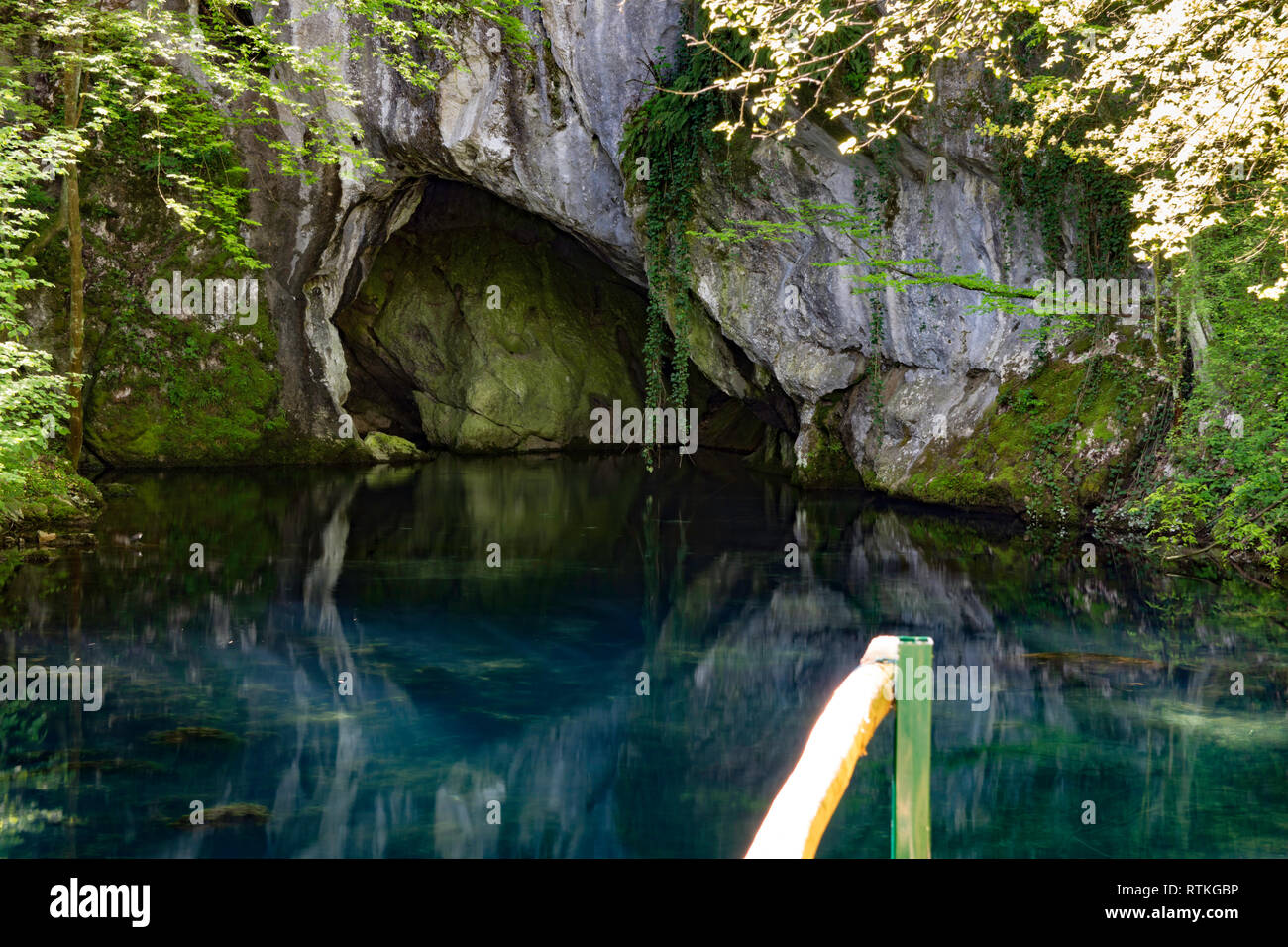 Krupajsko Vrelo beautiful thermal water spring in Serbia near Zagubica ...