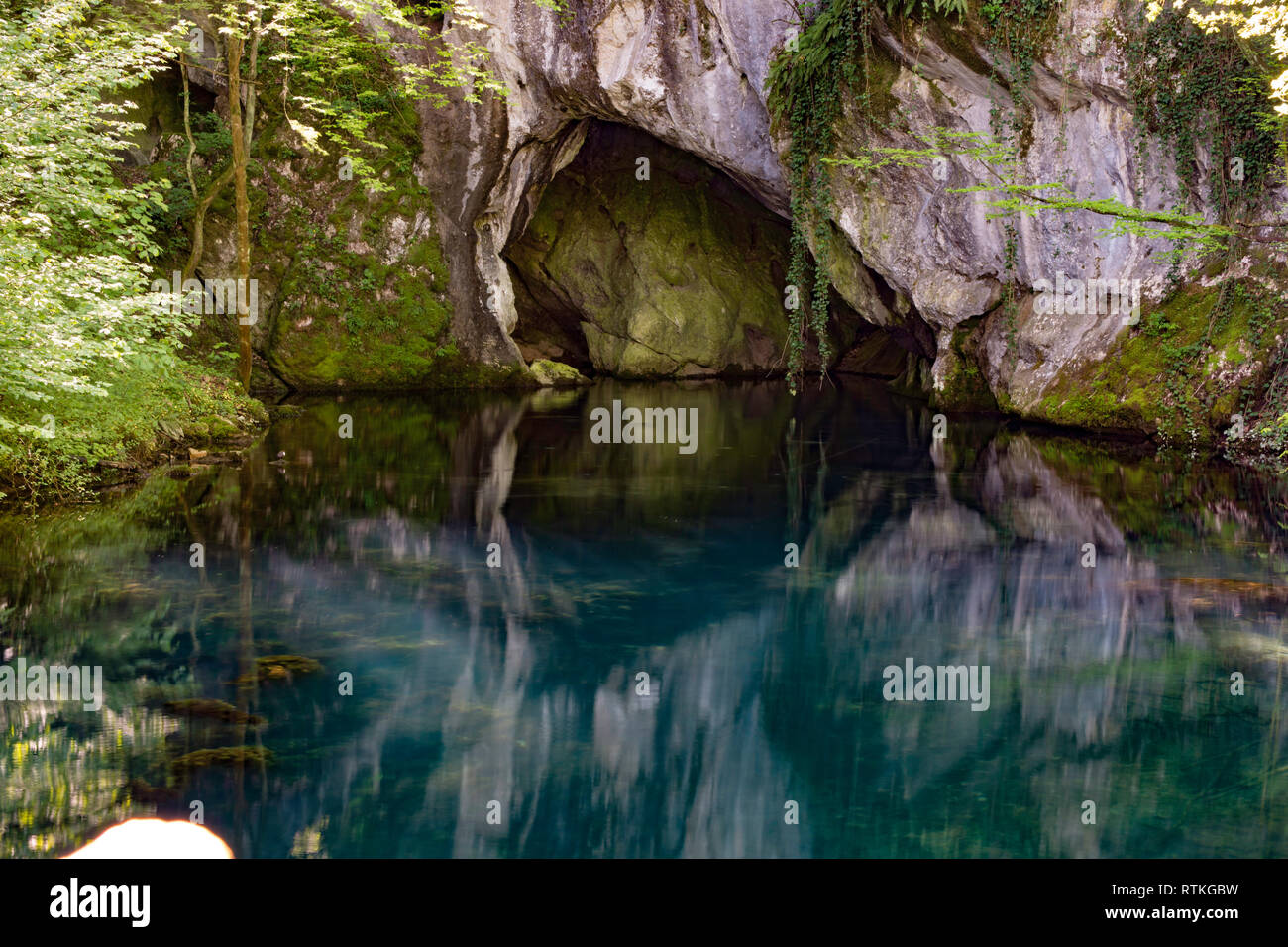 Krupajsko Vrelo beautiful thermal water spring in Serbia near Zagubica ...