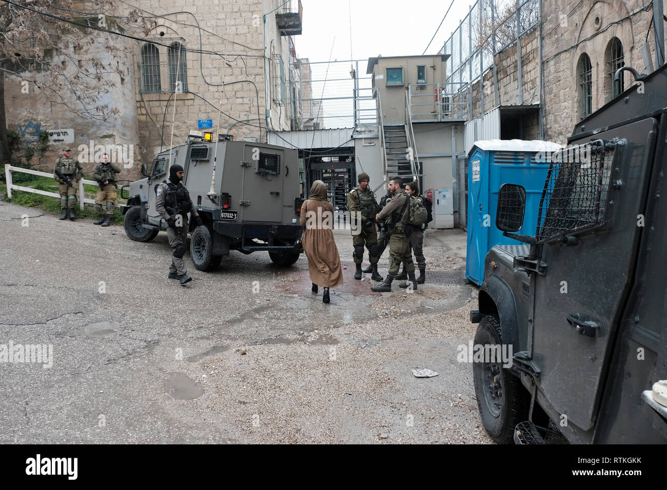 Military checkpoint control israel hi-res stock photography and images ...