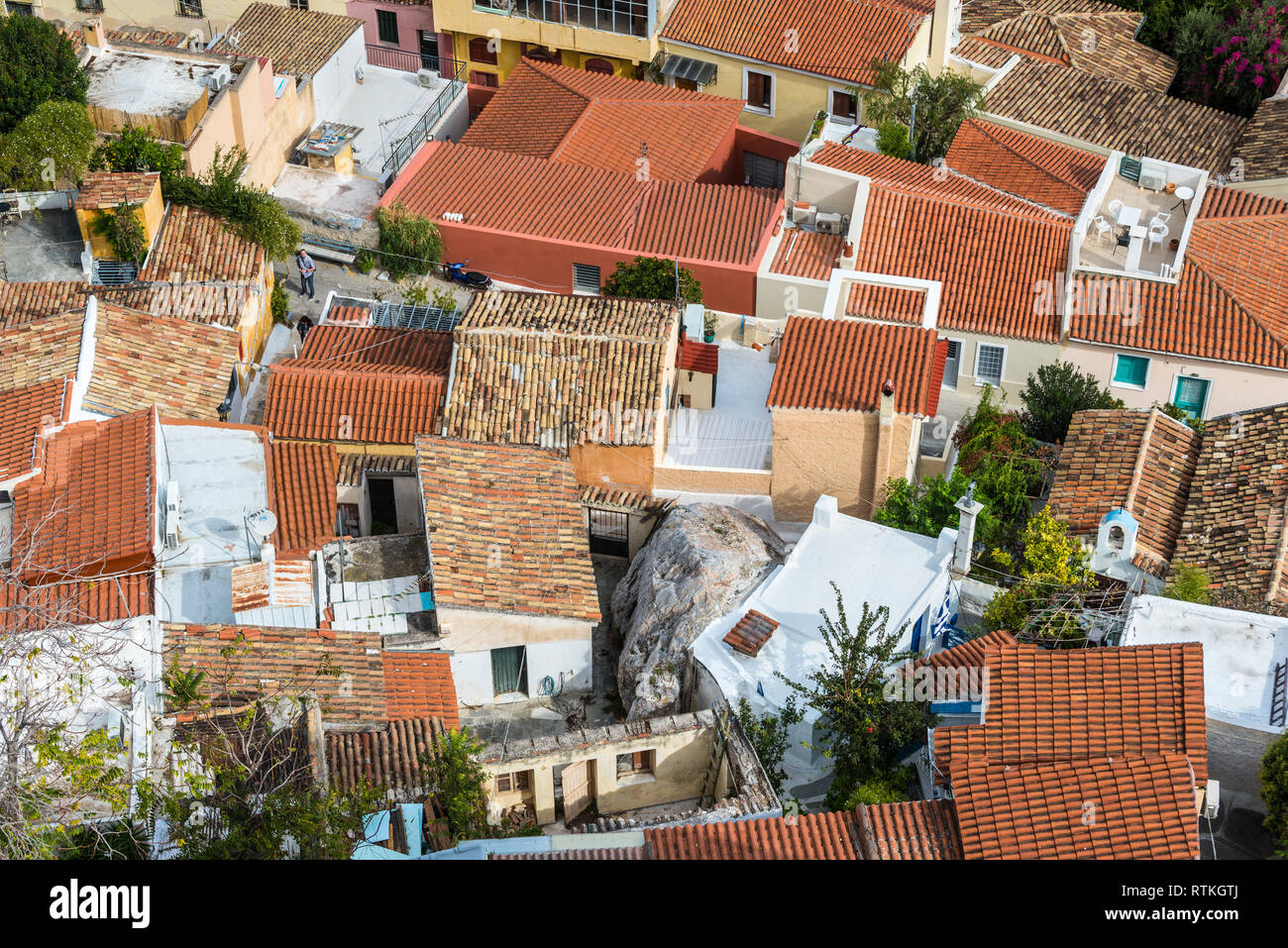 Athens, Greece - November 1, 2017: View of Athens from Acropolis with ...