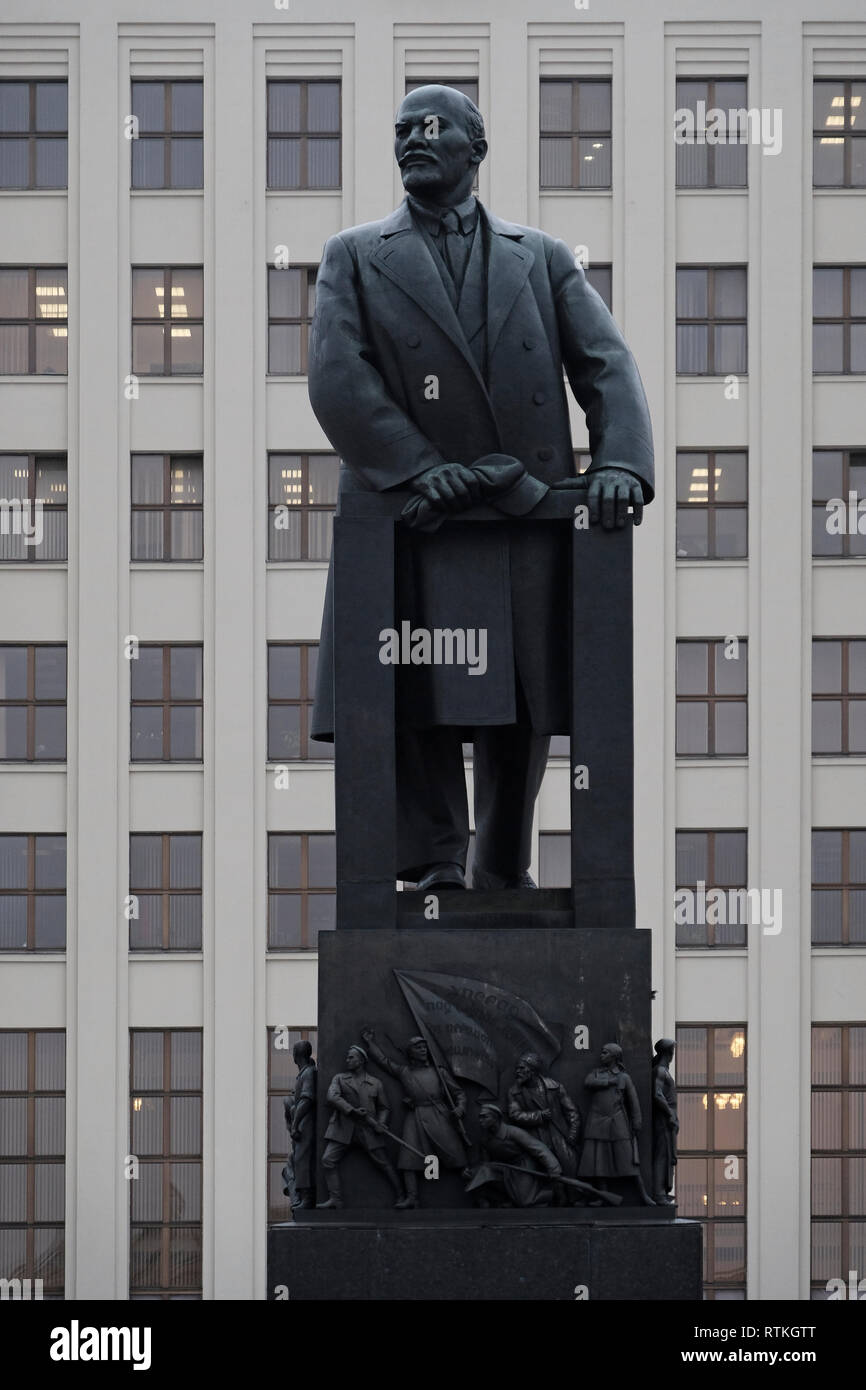 Belarus belarusian lenin statue hi-res stock photography and images - Alamy
