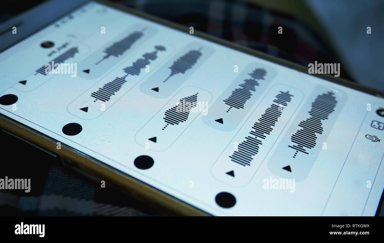 Person Using Voice Recognition Function On Mobile Phone - Mobile Chat ...