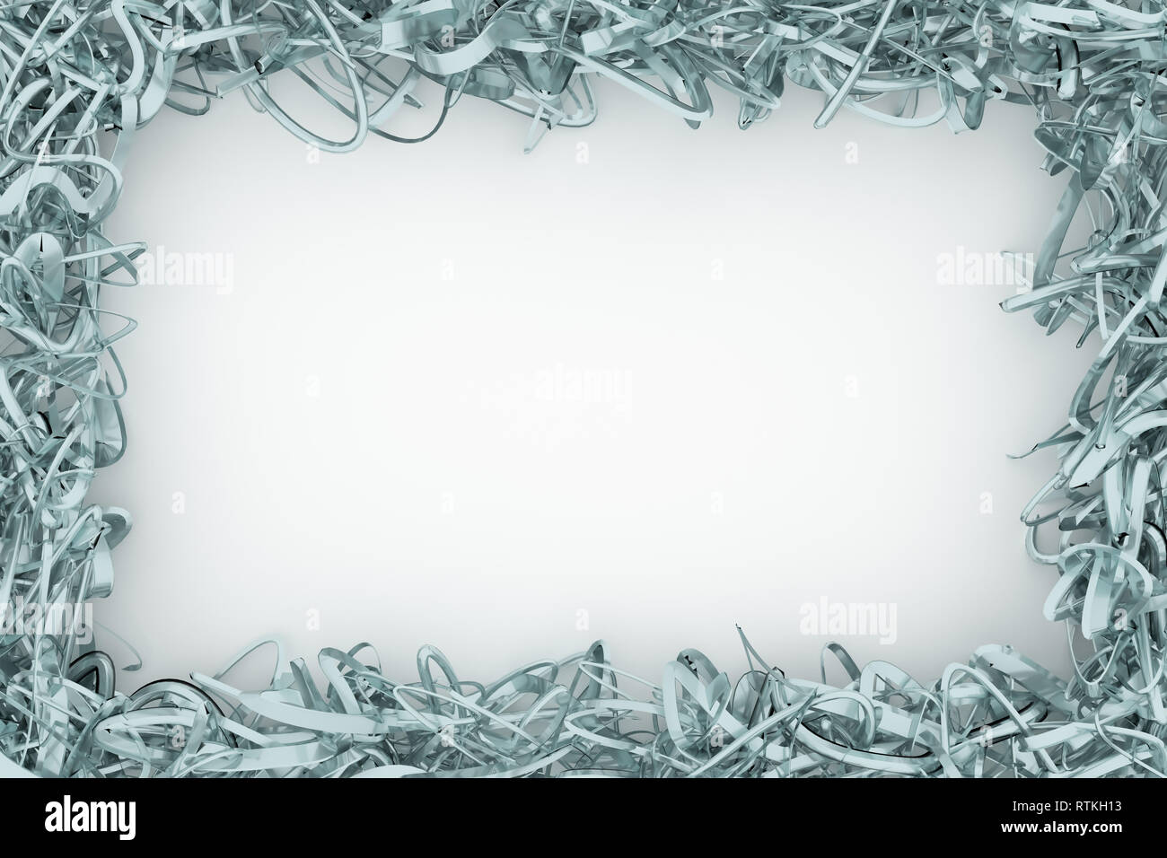 Virtual paper frame, string backdrop, CGI composition. For web page ...
