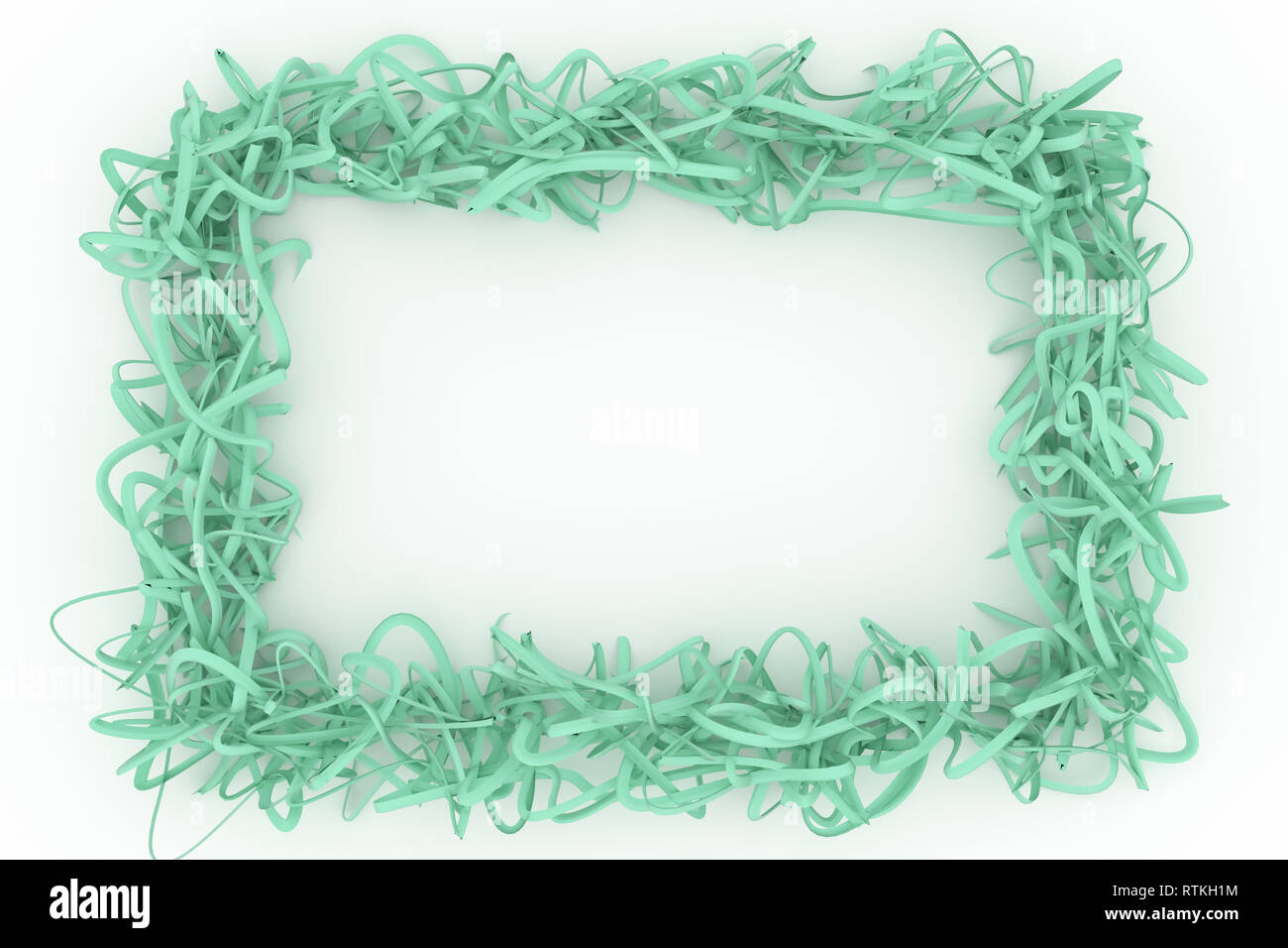 Virtual paper frame, string backdrop, CGI composition. For web page ...