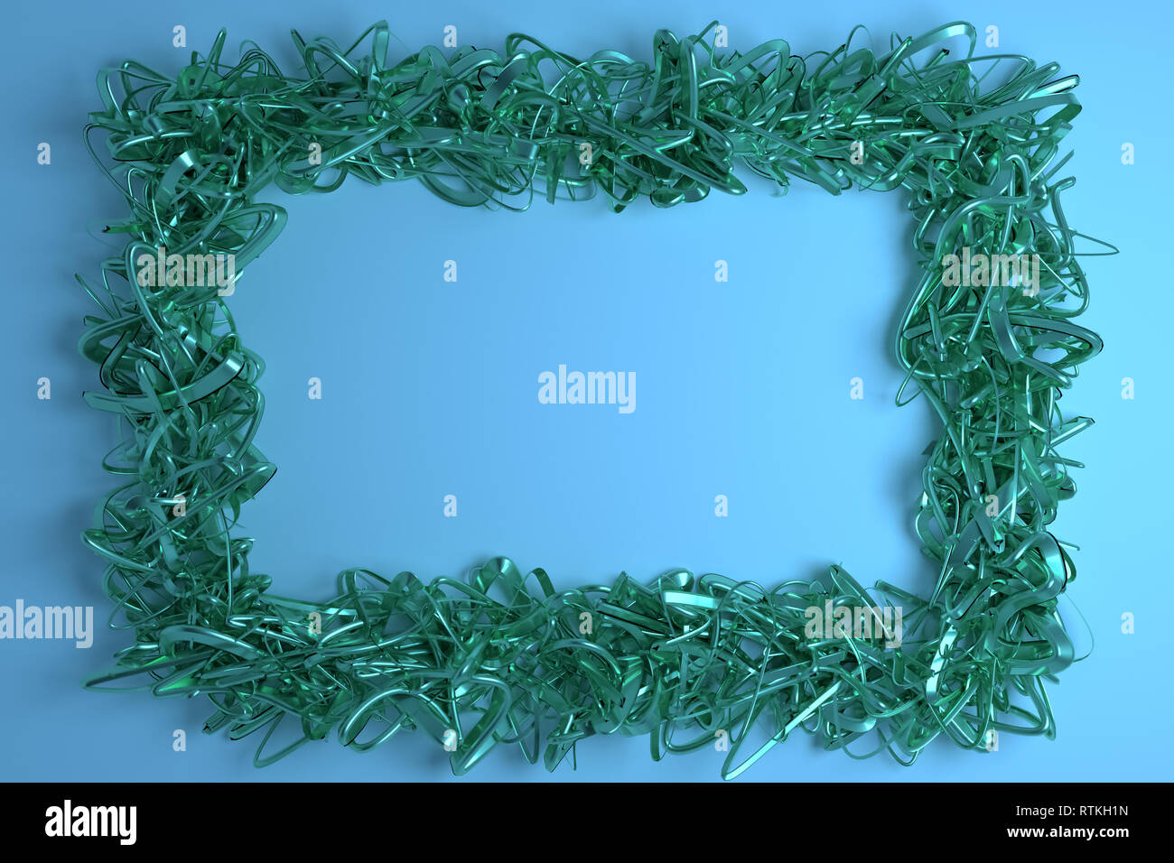 CGI composition, string backdrop virtual paper frame, for design ...