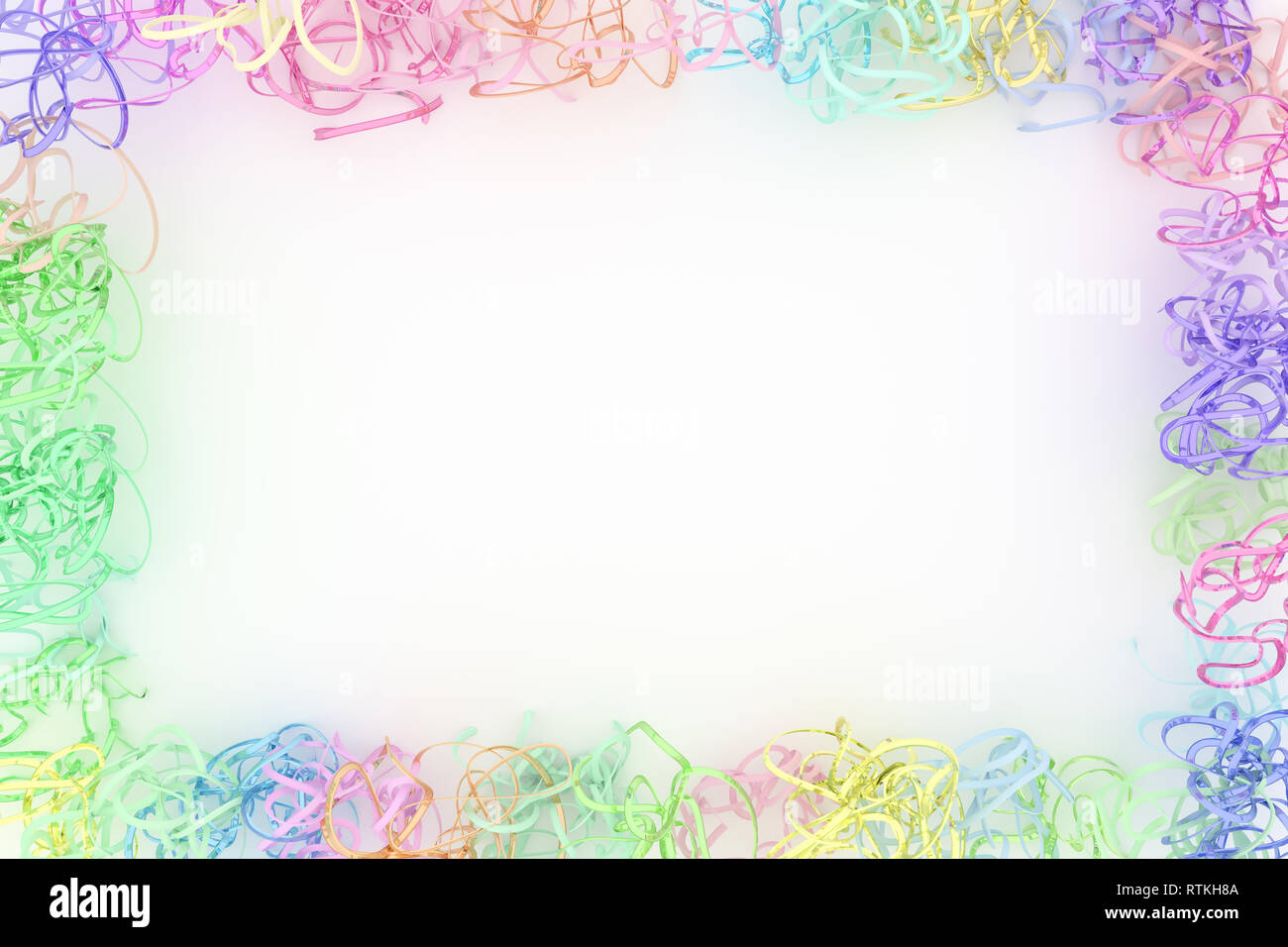 Virtual paper frame, string backdrop, CGI composition. For web page ...