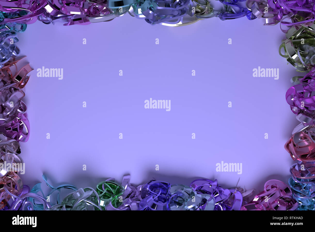 CGI composition, string backdrop virtual paper frame, for design ...