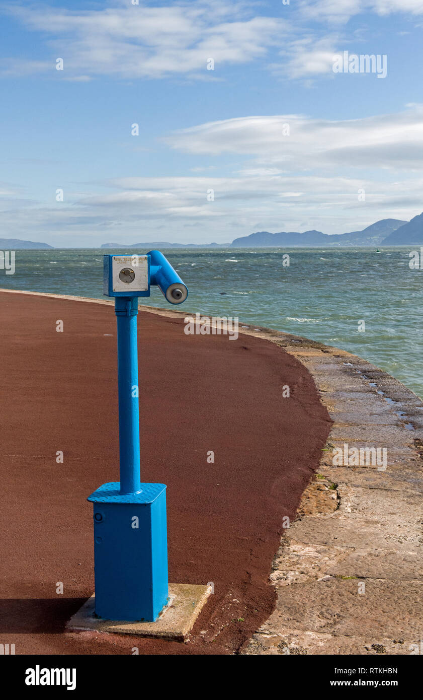 Seaside Telescope Beaumaris Sea Front Anglesey Stock Photo - Alamy