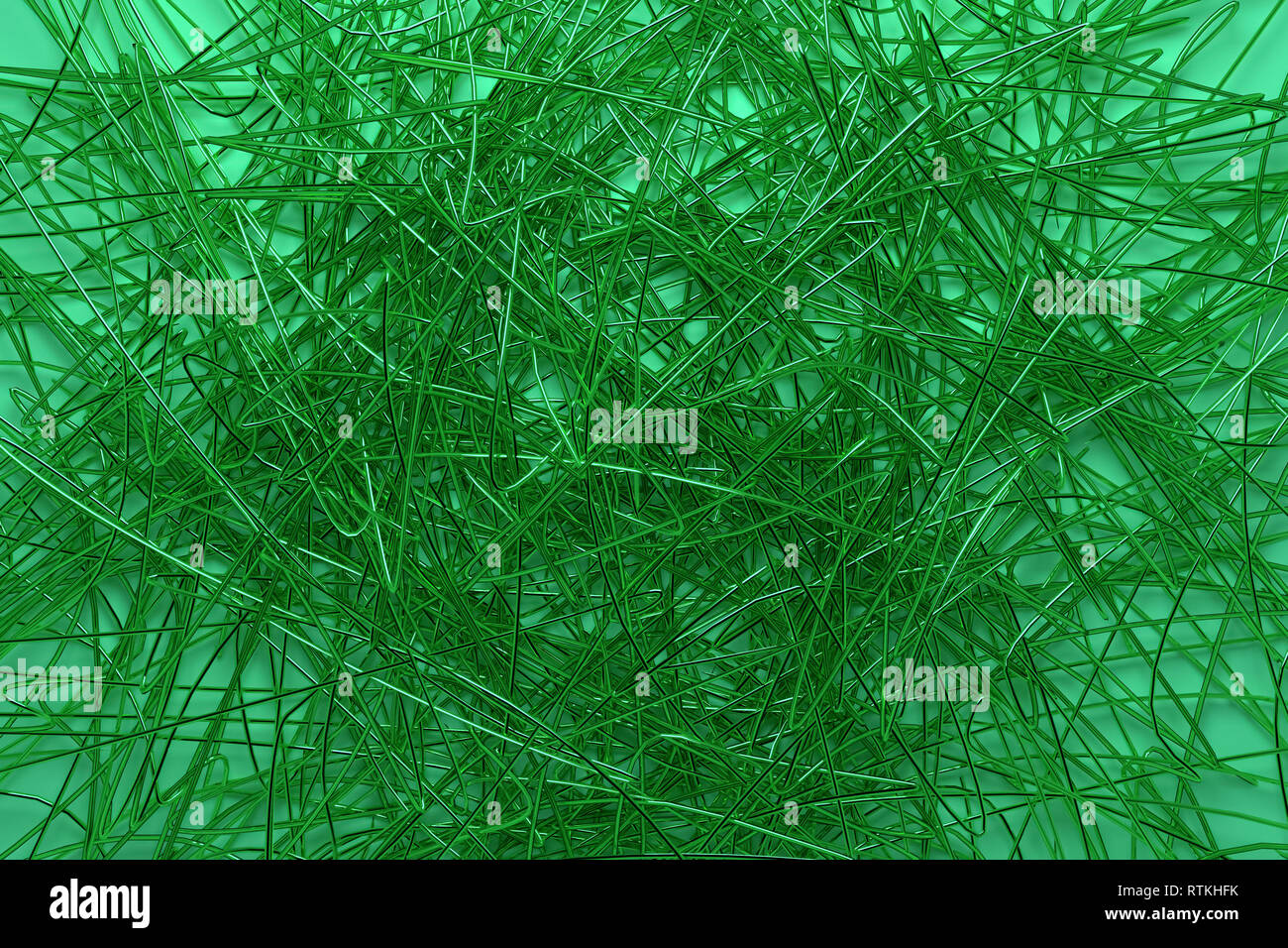 Virtual backdrop, messy strings, CGI composition. For web page ...
