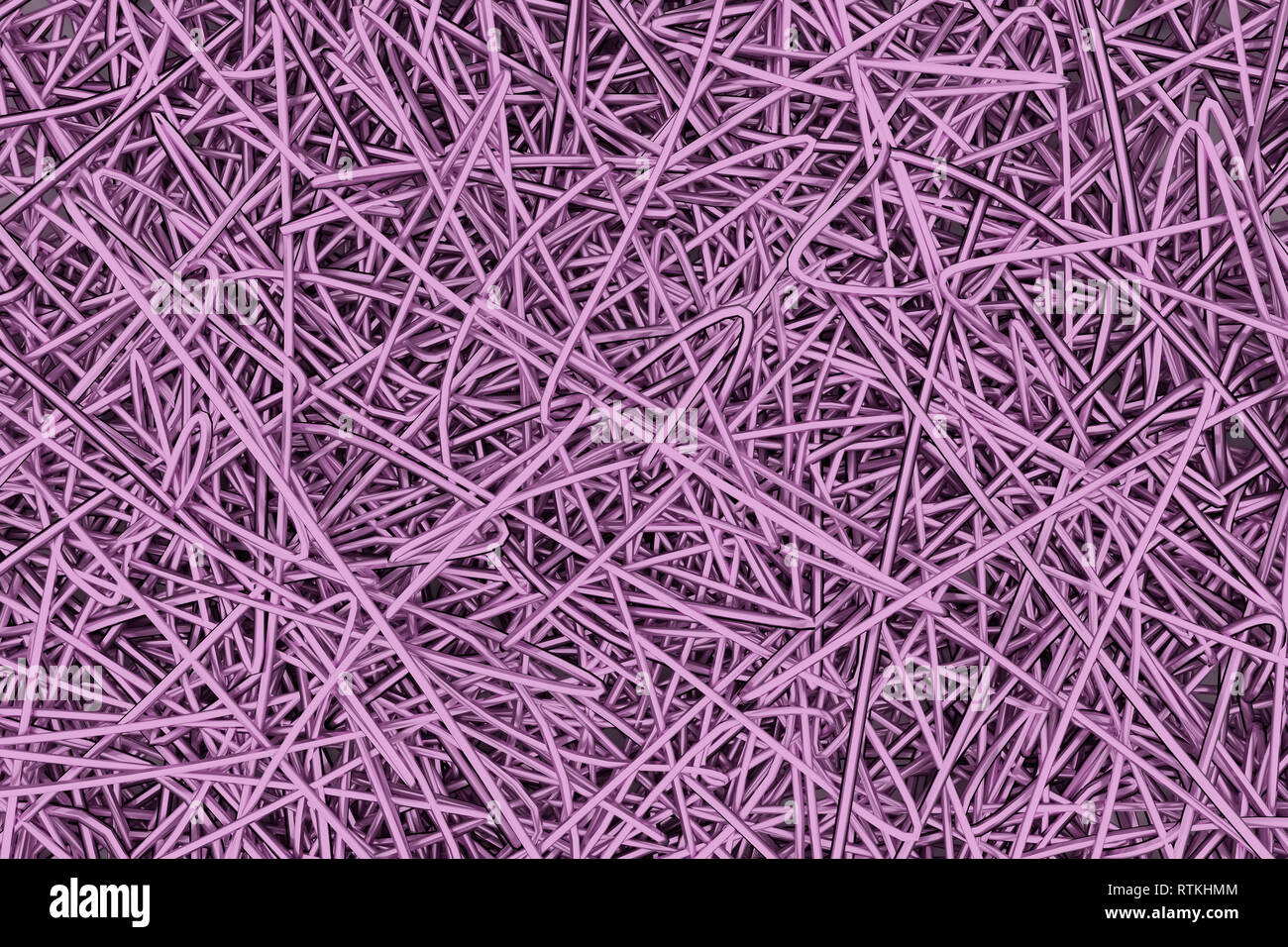 Virtual backdrop, messy strings, CGI composition. For web page ...