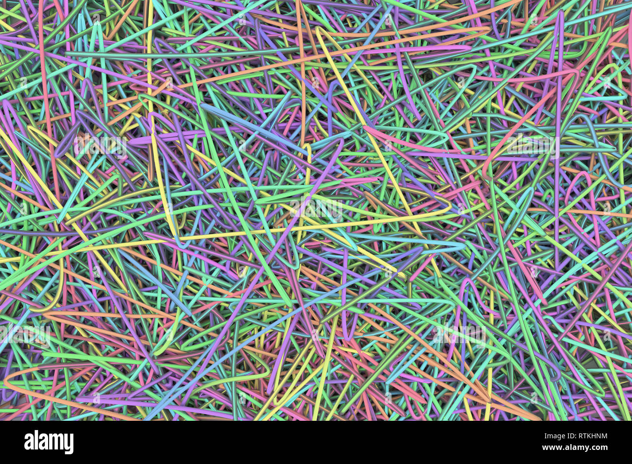 Background abstract, messy strings virtual backdrop CGI composition ...