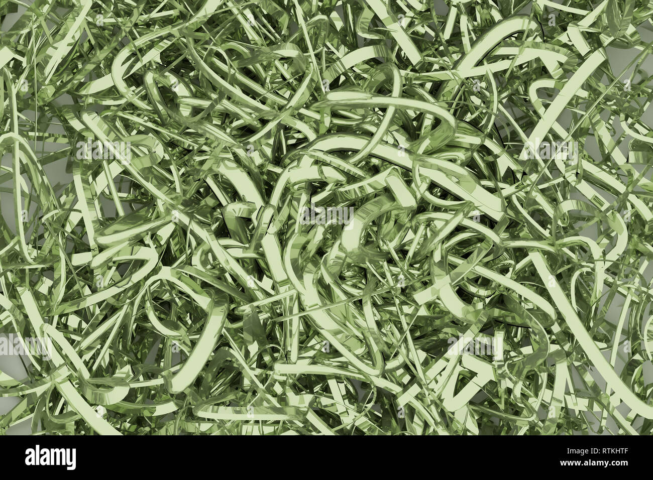 CGI composition, messy strings virtual backdrop, for design texture or ...