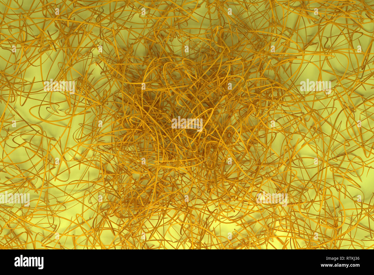 CGI composition, messy strings virtual backdrop, for design texture or ...