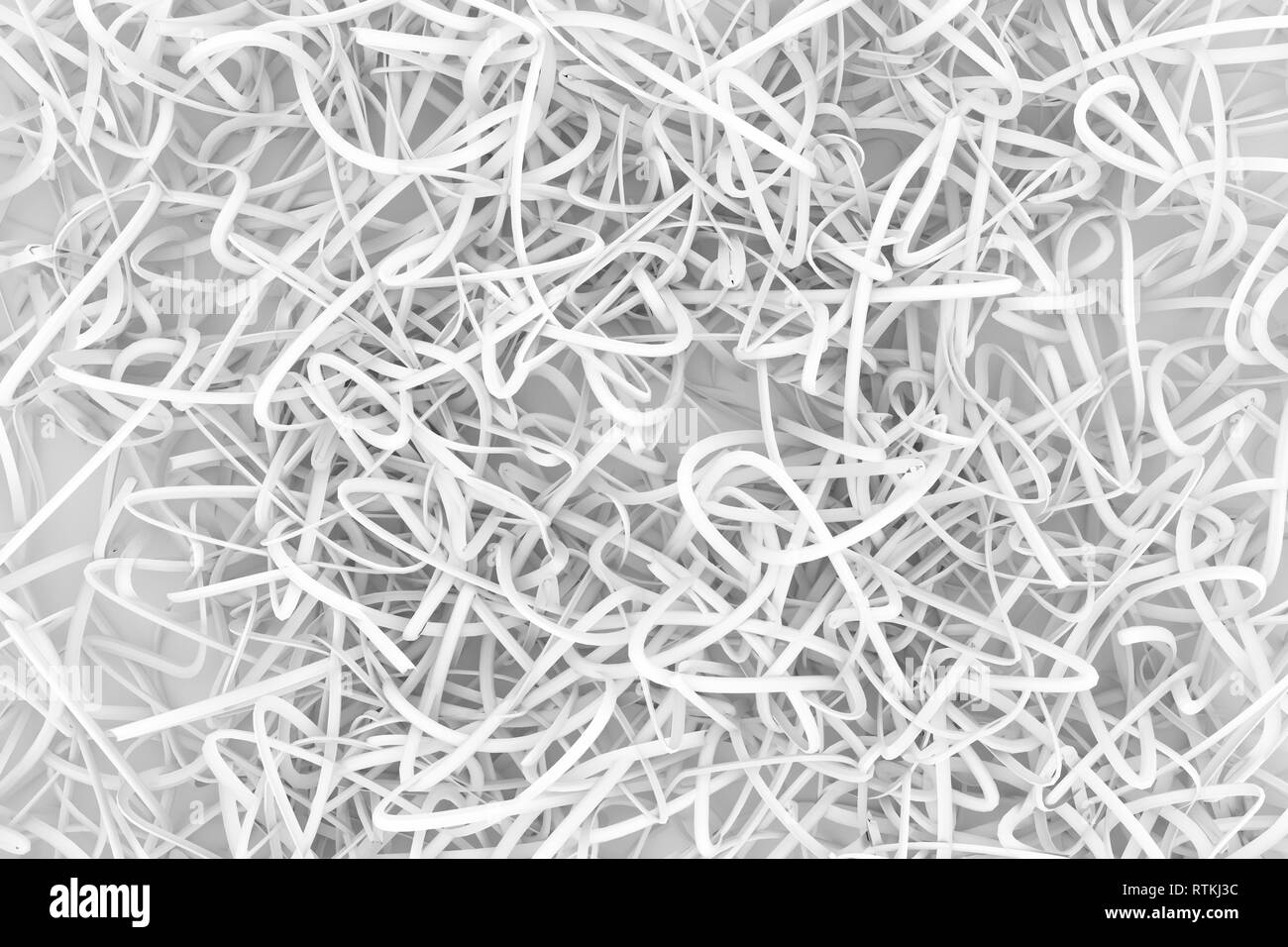 Abstract virtual backdrop messy strings, CGI composition, for web page ...