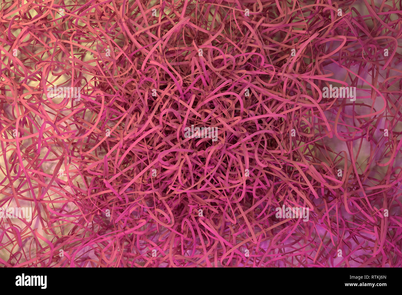 Background abstract, messy strings virtual backdrop CGI composition ...