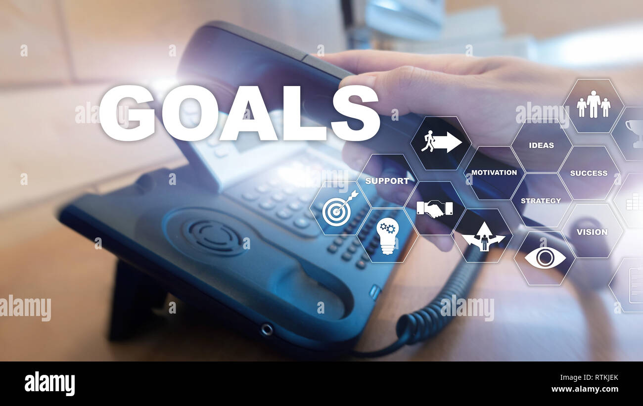 Target Goals Expectations Achievement Graphic Concept. Business ...