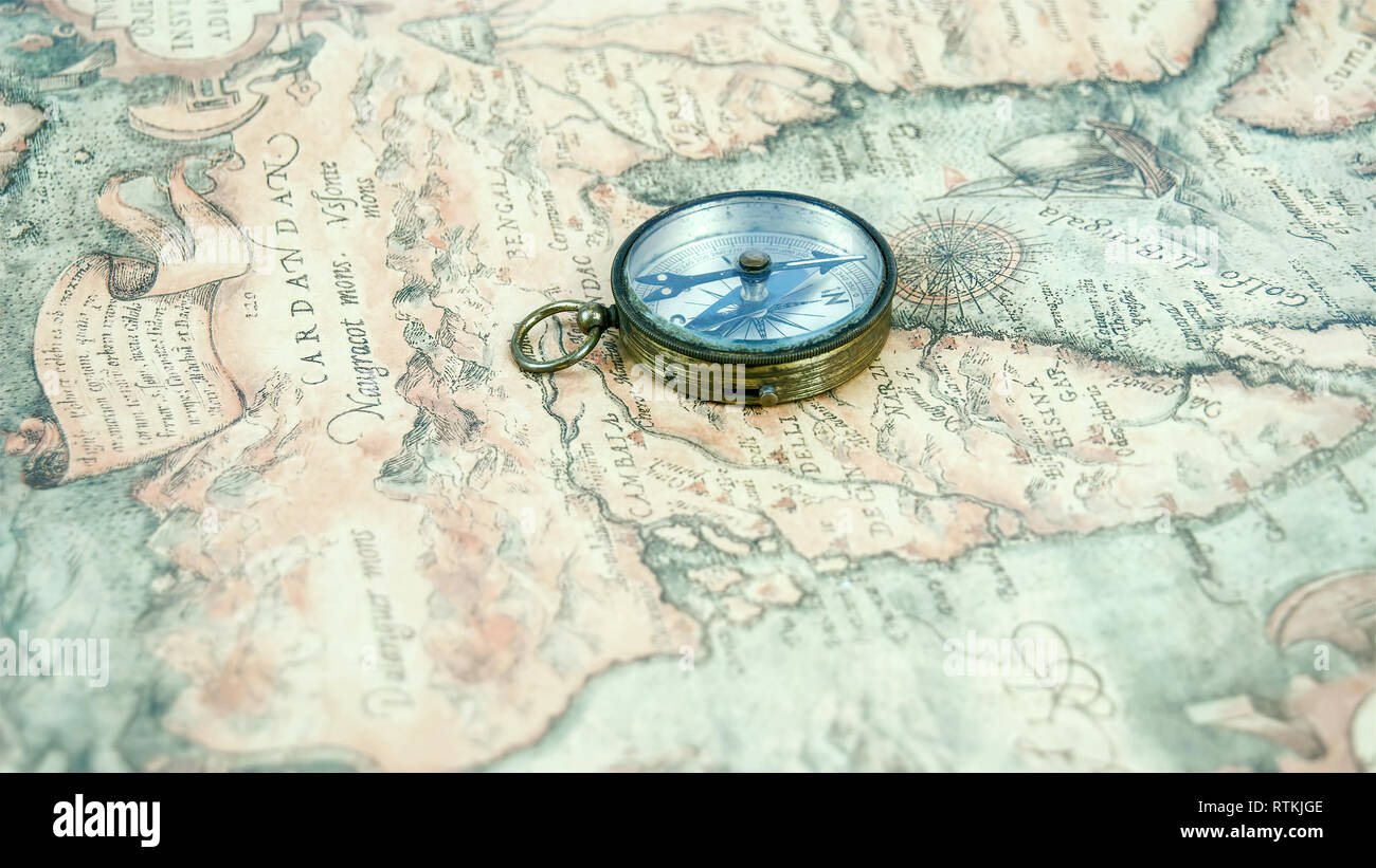 The compass arrows are moving getting some directions. The compass is ...