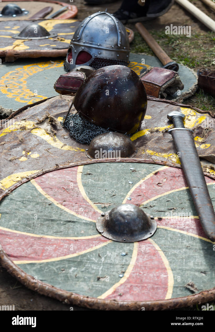 Cracow, Poland. Knight camp during the traditional Medieval festival ...