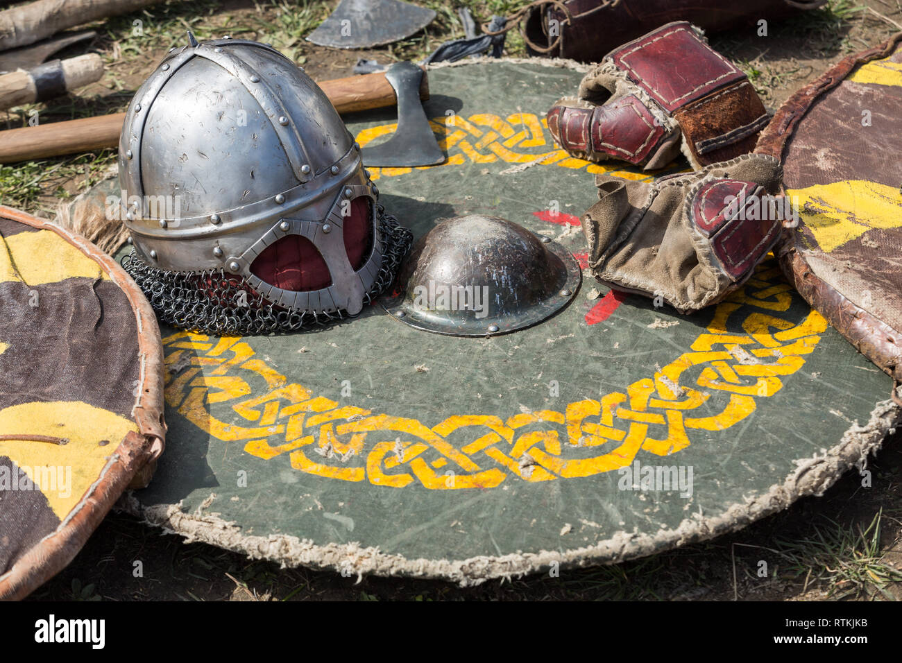 Cracow, Poland. Knight camp during the traditional Medieval festival ...