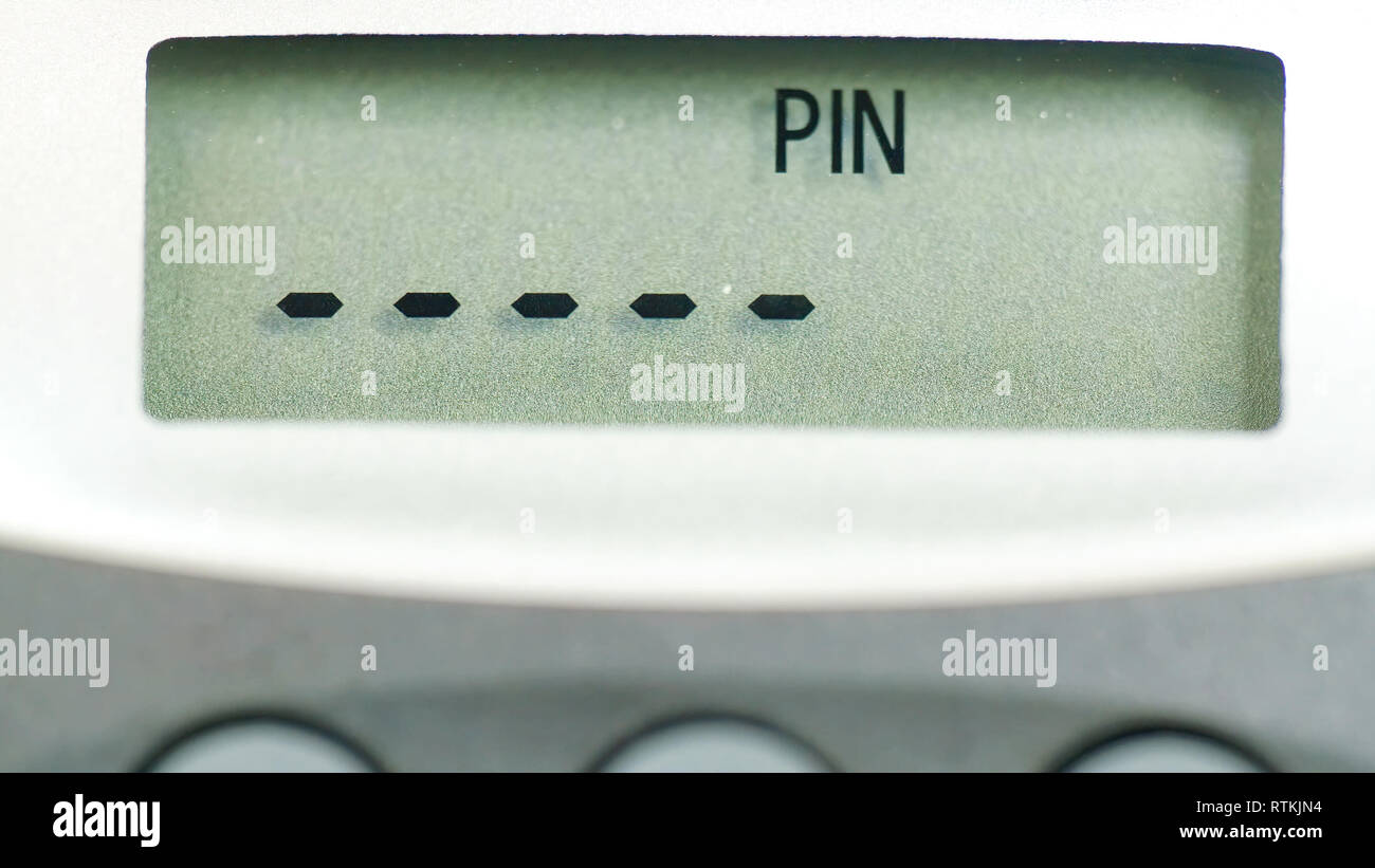Five blank line on the screen of the calculator. There are no number ...