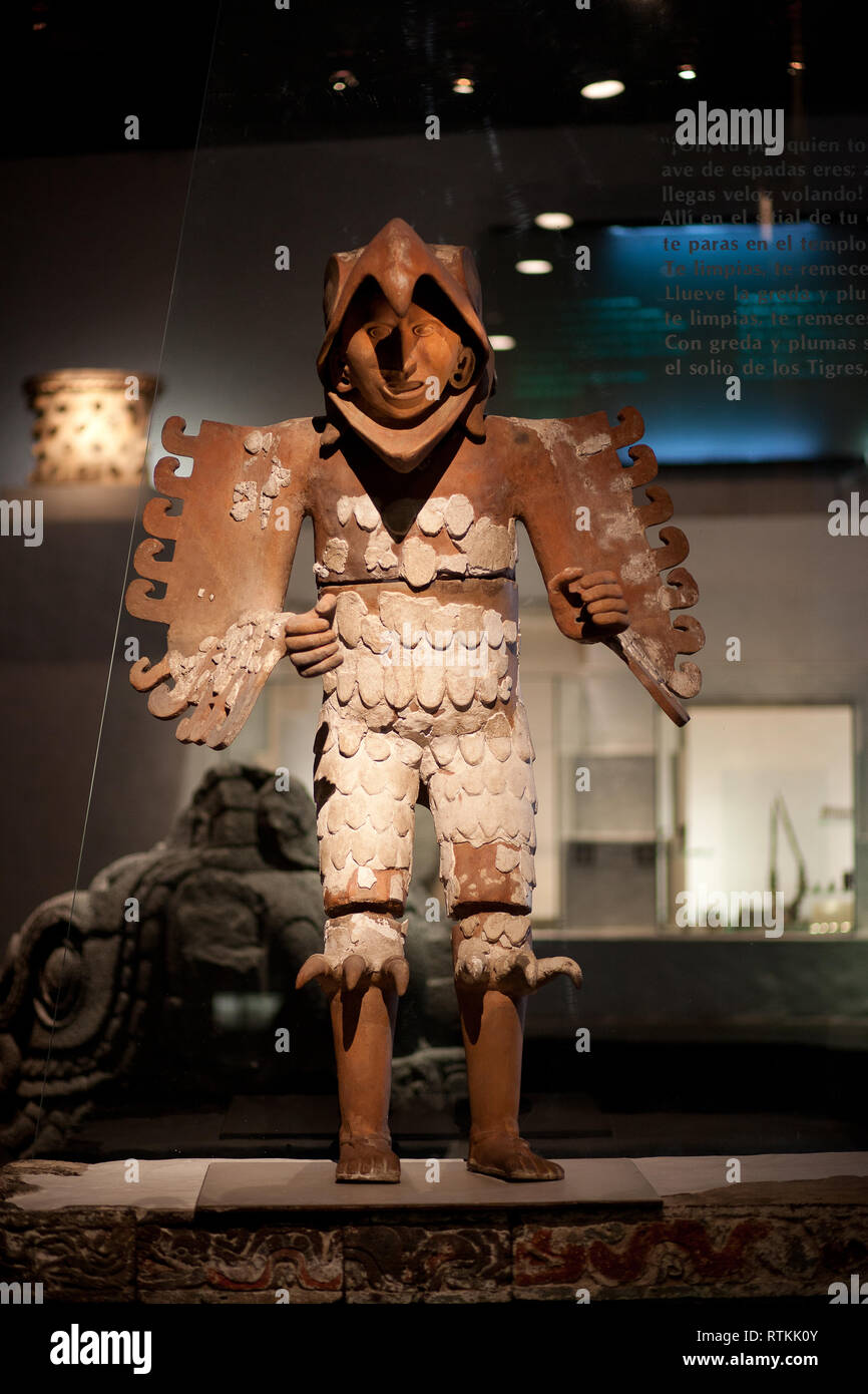 Aztec sculptures found on display at the Museum of Tenochtitlan near ...
