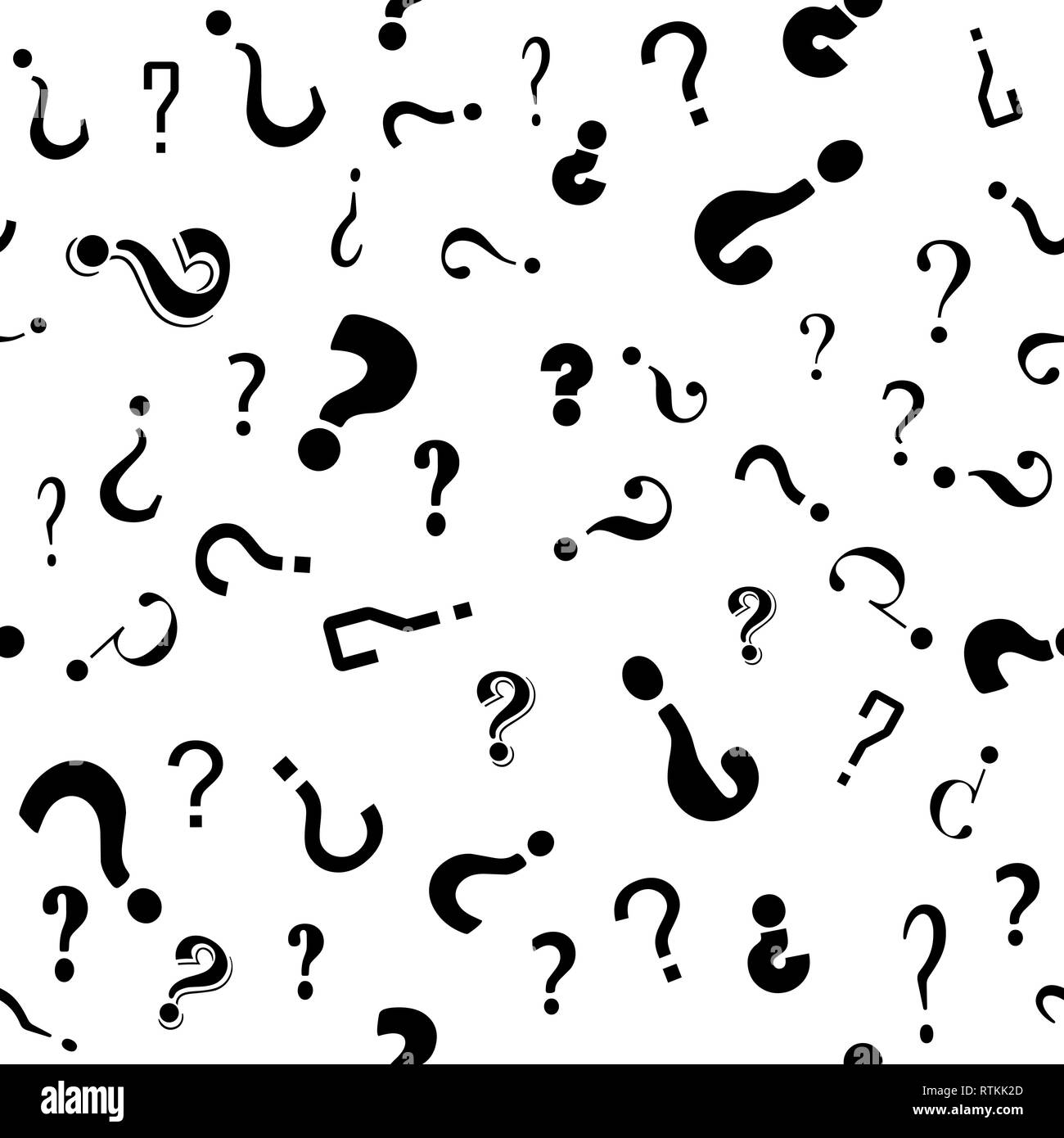 Question Mark Seamless Pattern Stock Vector Image & Art - Alamy