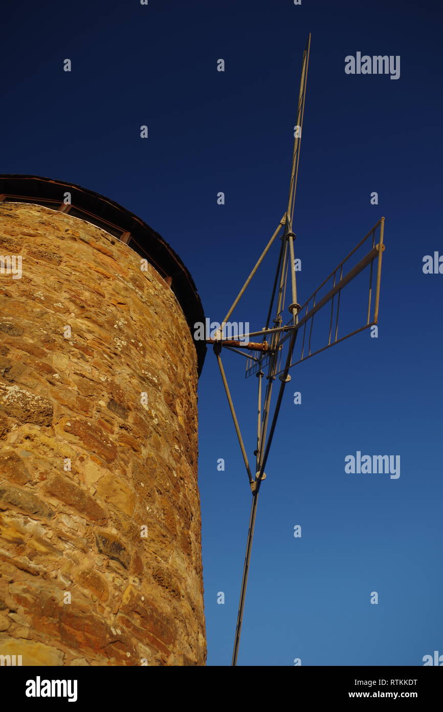 St Monans Windmill in the Golden light of a Summer's Evening. Fife ...