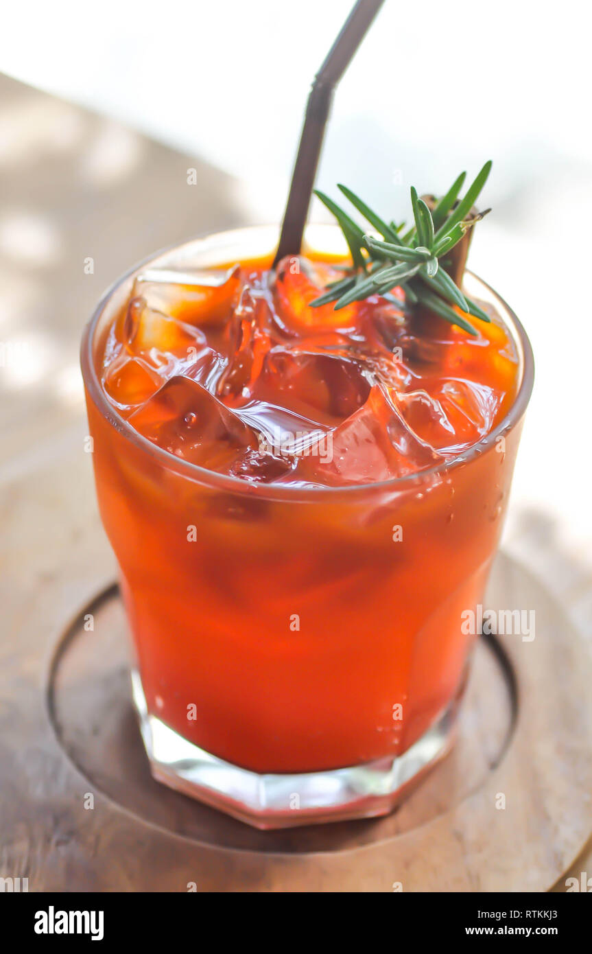 tea, lemon tea or cold brew coffee Stock Photo - Alamy