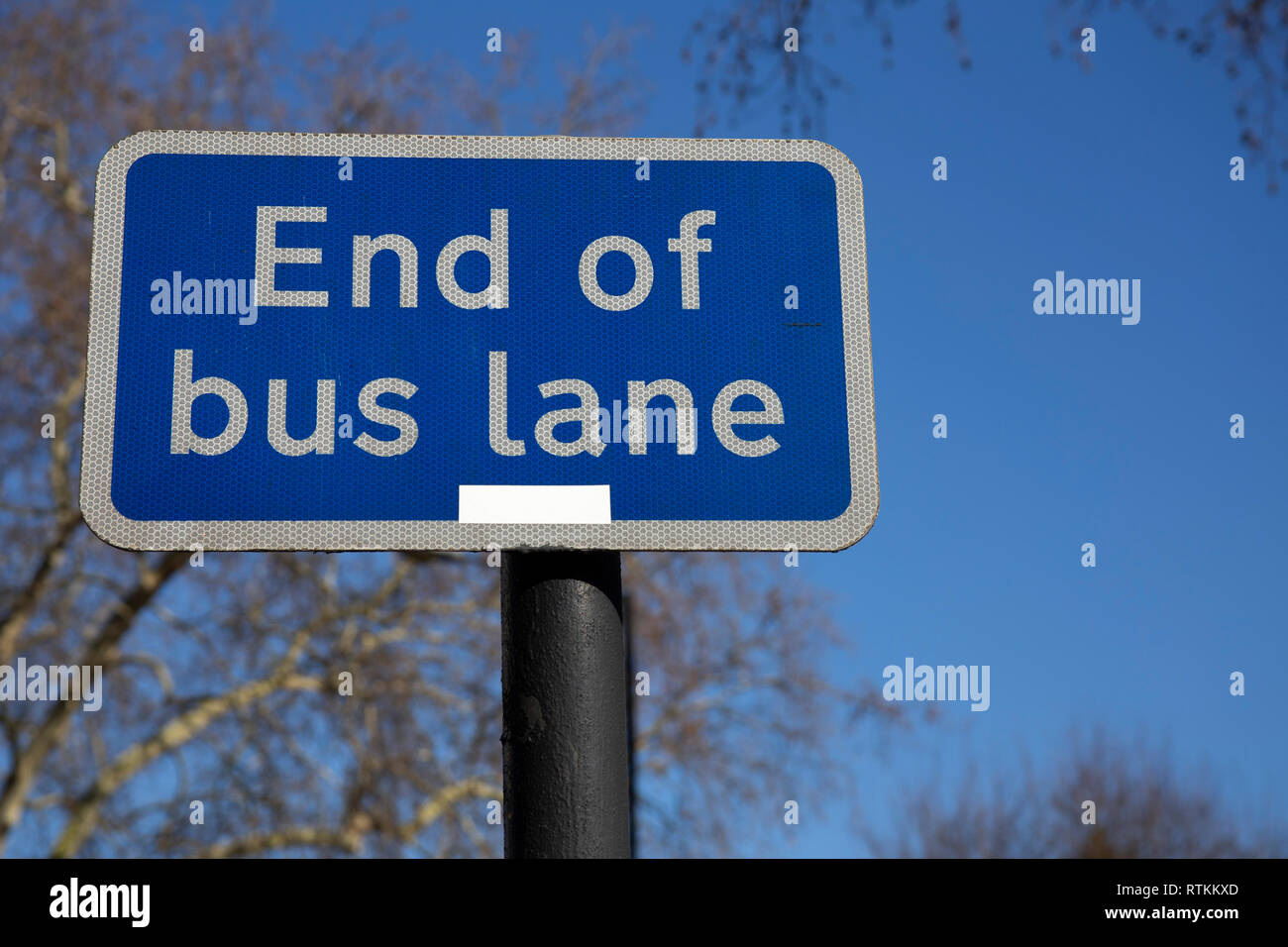 End of lane traffic sign hi-res stock photography and images - Alamy